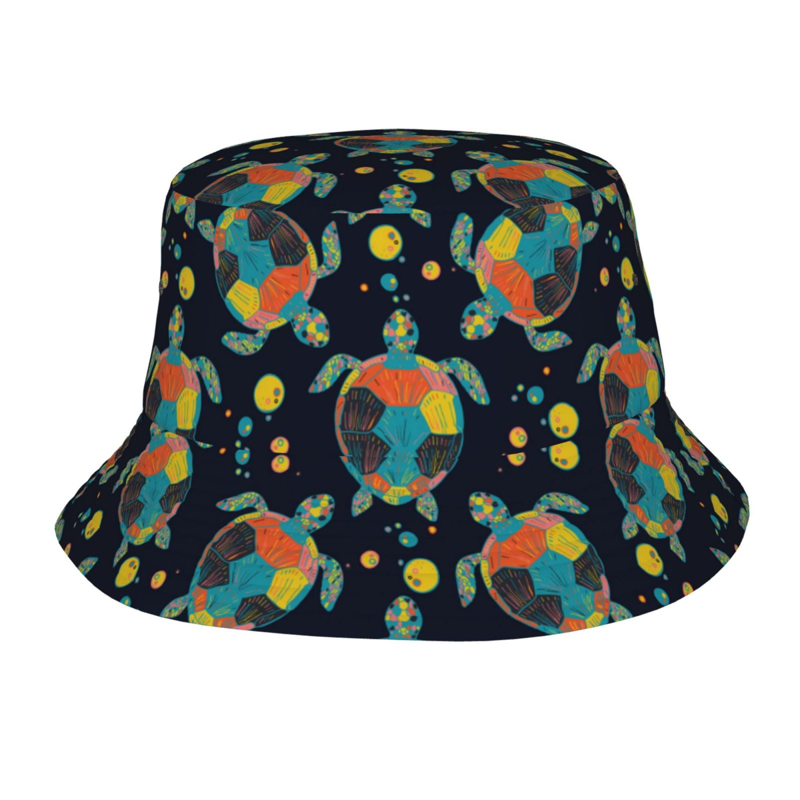 Sun Hats for Women and Men Colorful Turtles Packable Bucket Hat, Sun ...