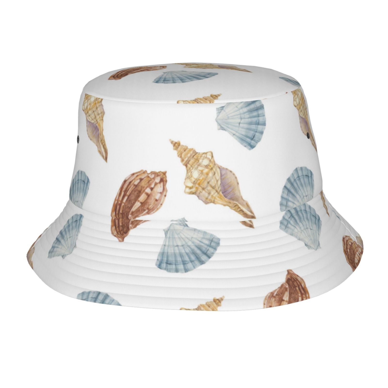 Sun Hats for Women and Men Conch Scallop Packable Bucket Hat, Sun ...