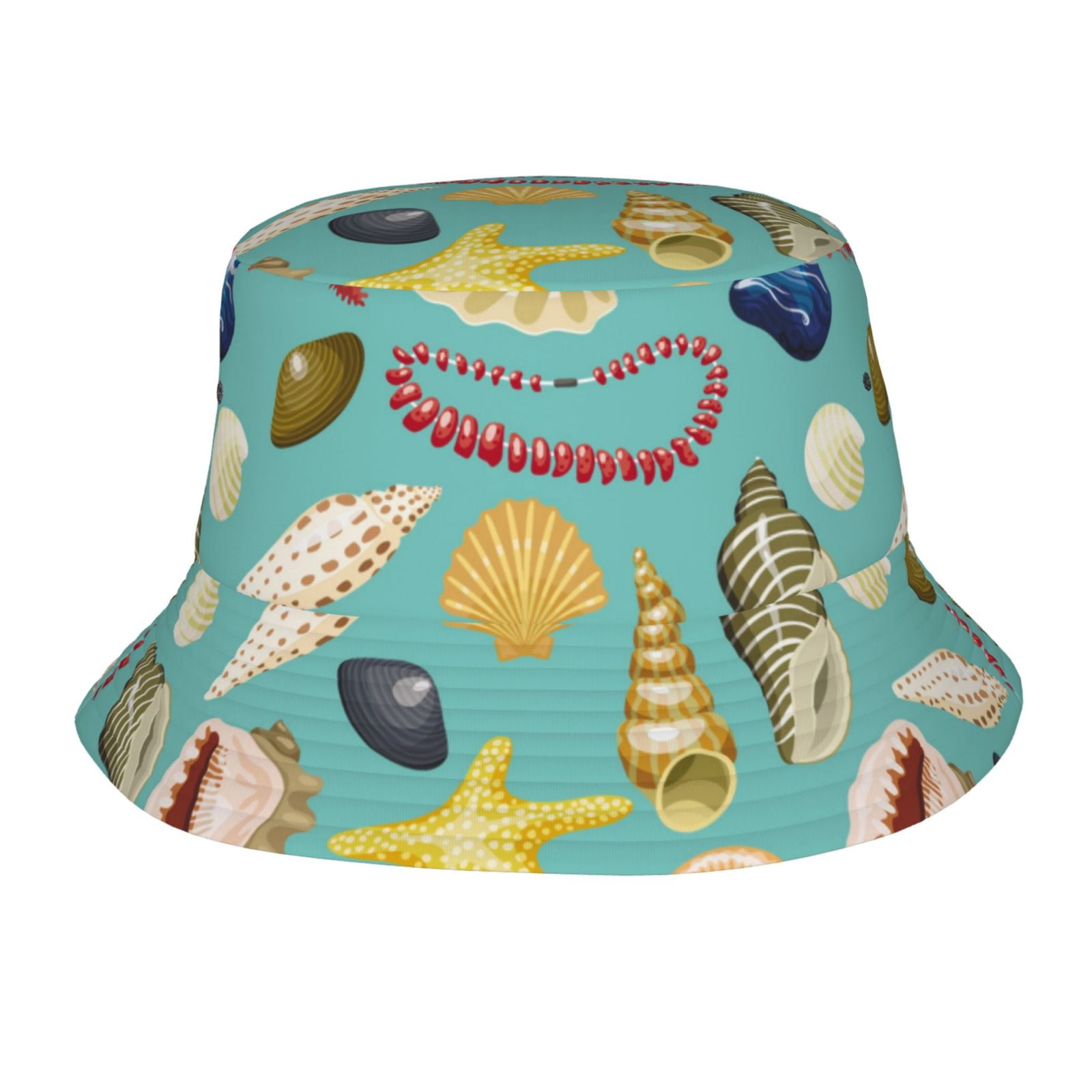 Sun Hats for Women and Men Conch Shells Print No.9020 Packable Bucket ...