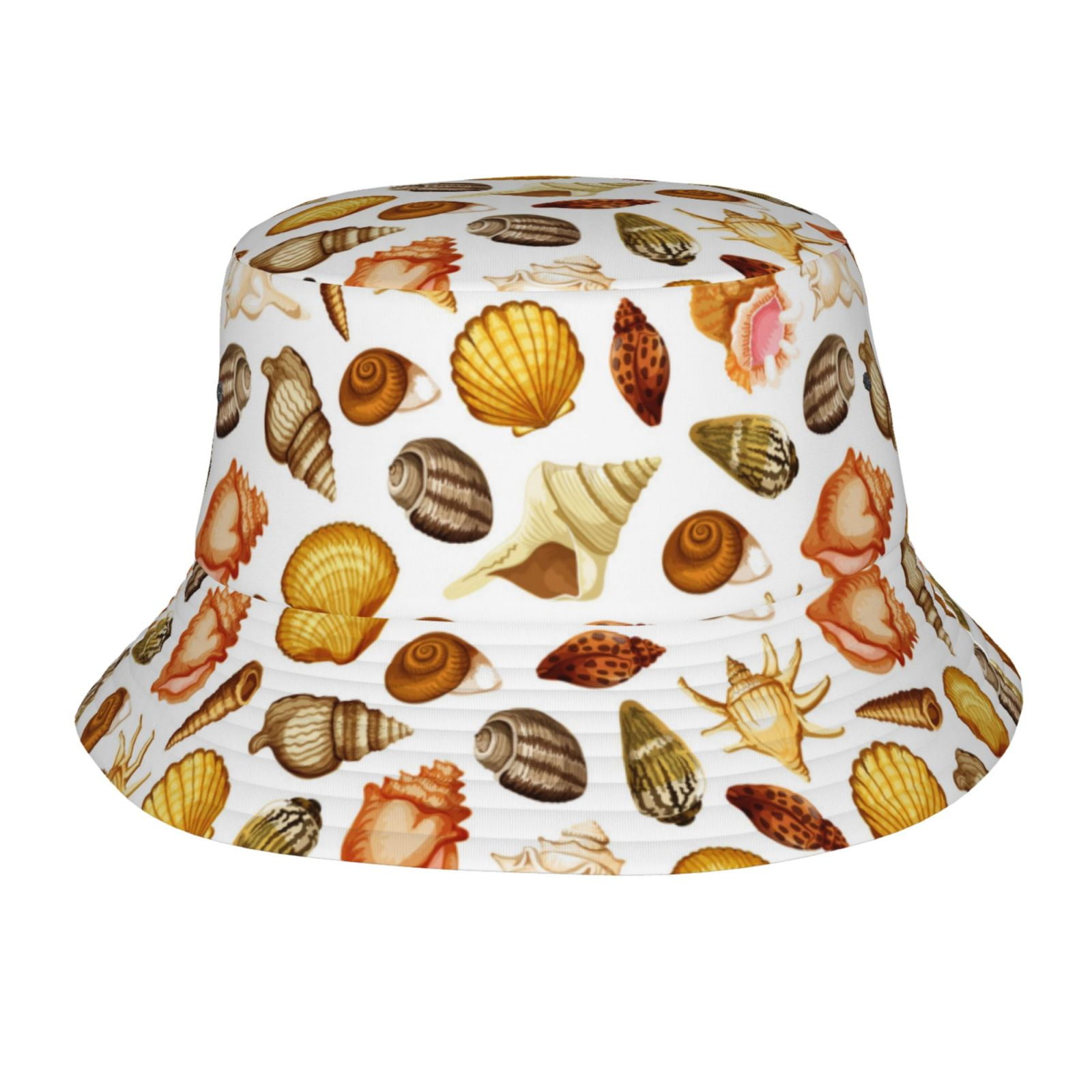 Sun Hats for Women and Men Conch Shells Print No.9029 Packable Bucket ...