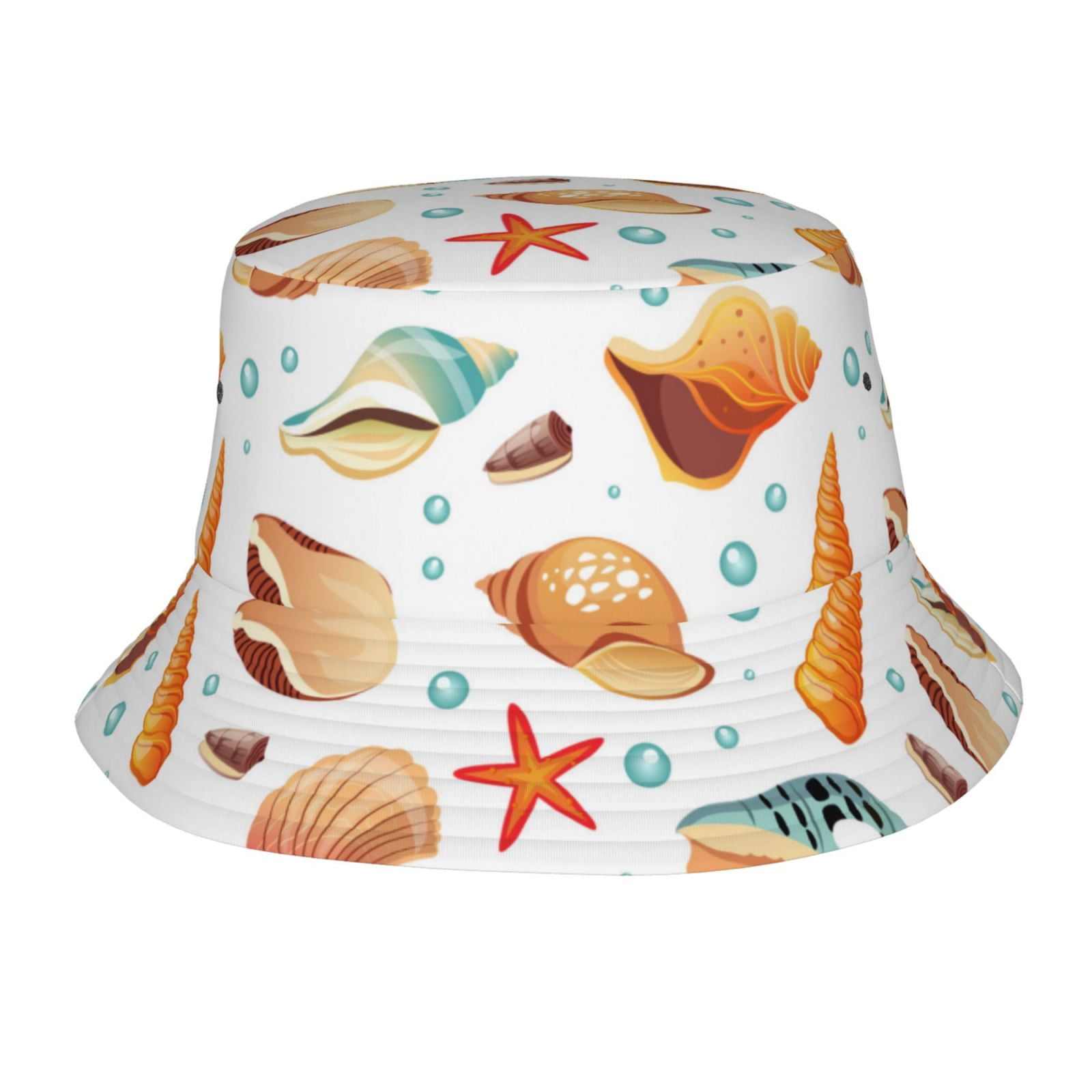 Sun Hats for Women and Men Conch Shells Print No.9033 Packable Bucket ...