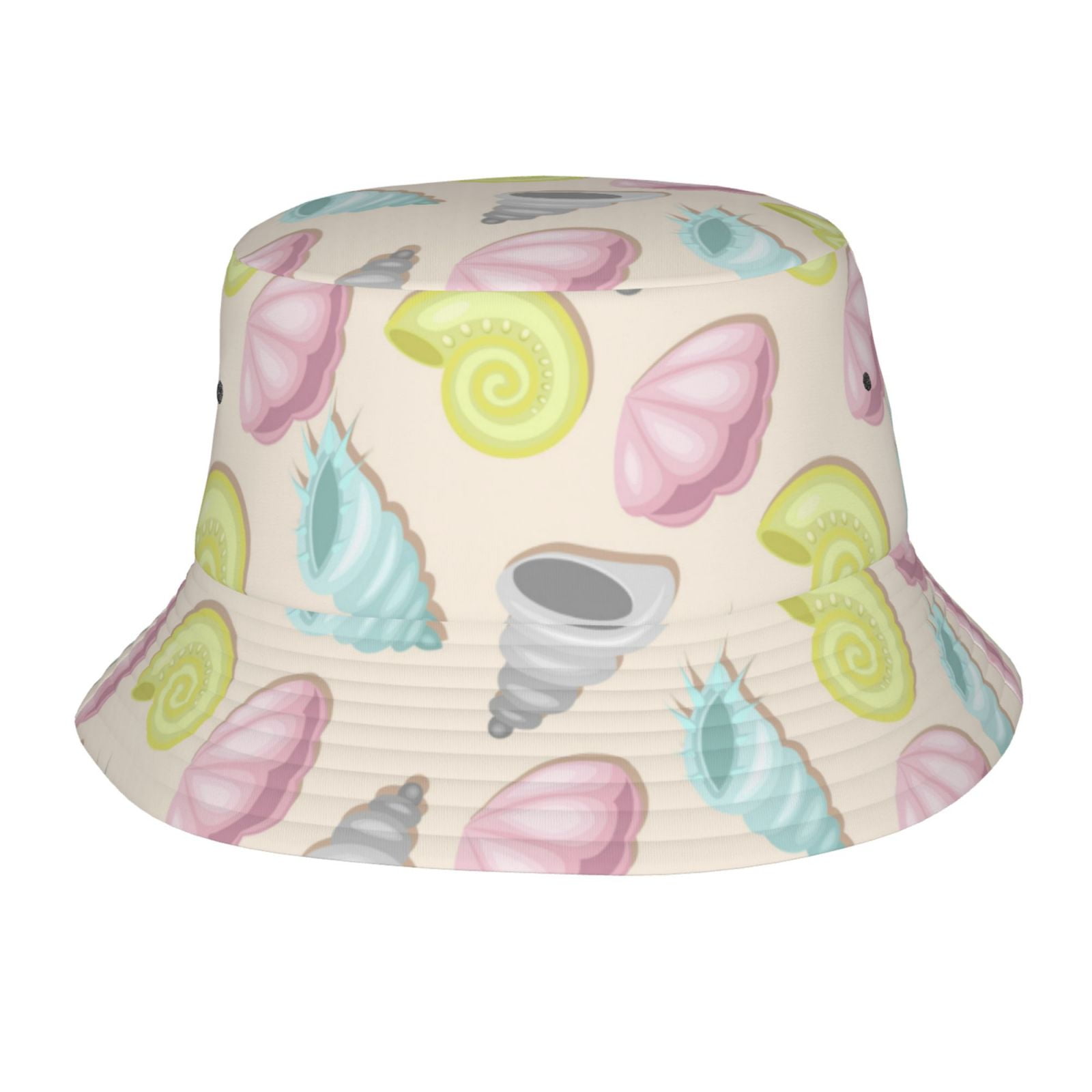Sun Hats for Women and Men Conch Shells Print No.9038 Packable Bucket ...