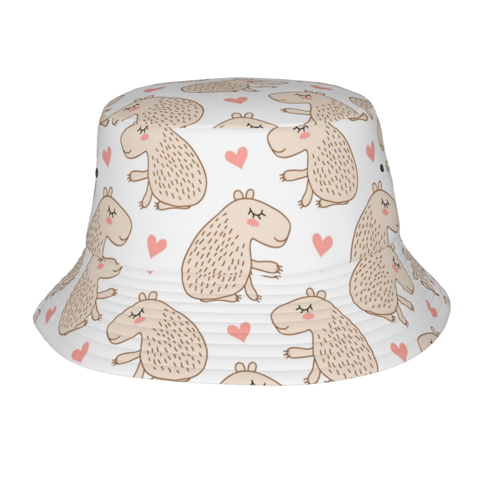 Sun Hats for Women and Men Cute Capybaras Packable Bucket Hat, Sun ...