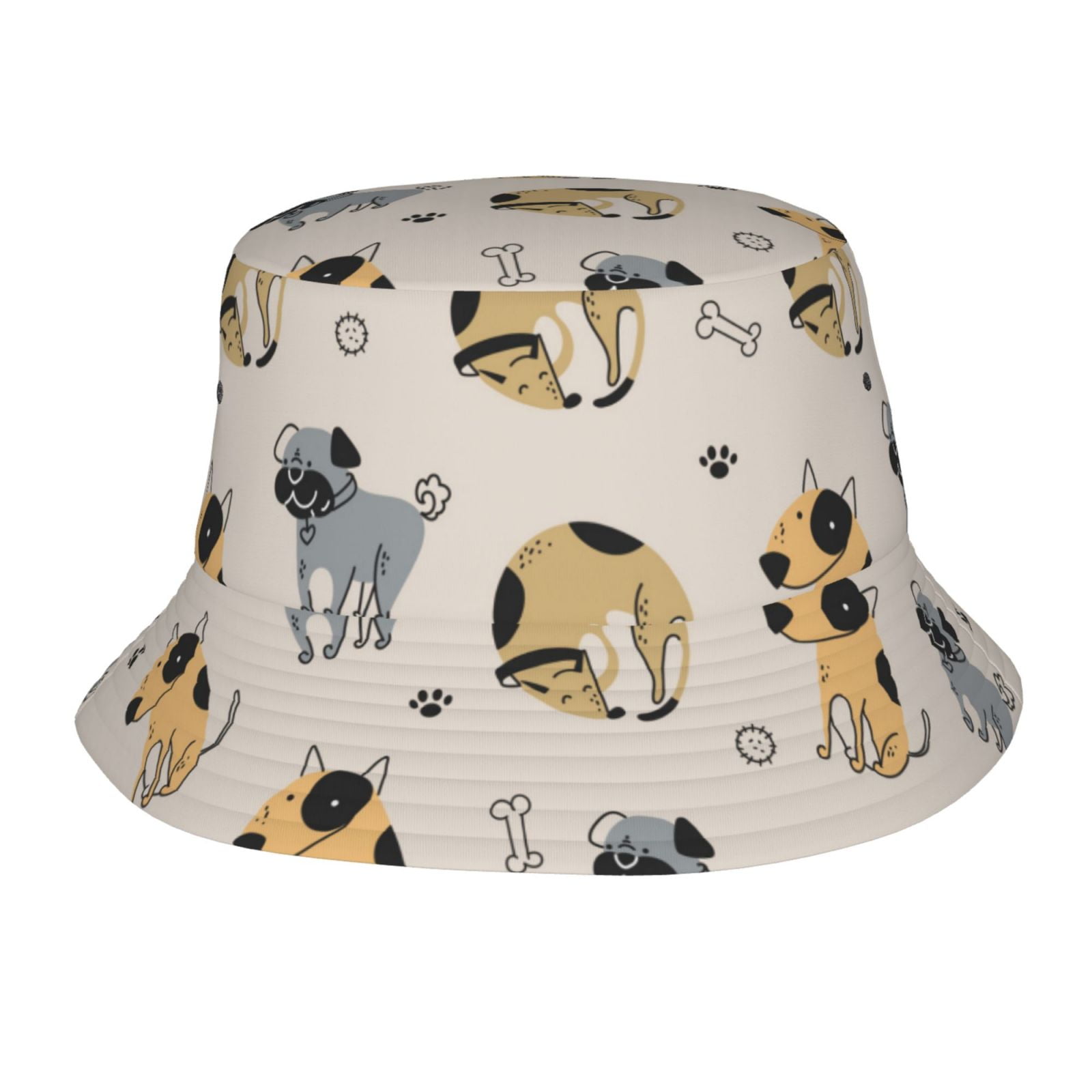 Sun Hats for Women and Men Cute Dog Bone Puppy Packable Bucket Hat, Sun ...