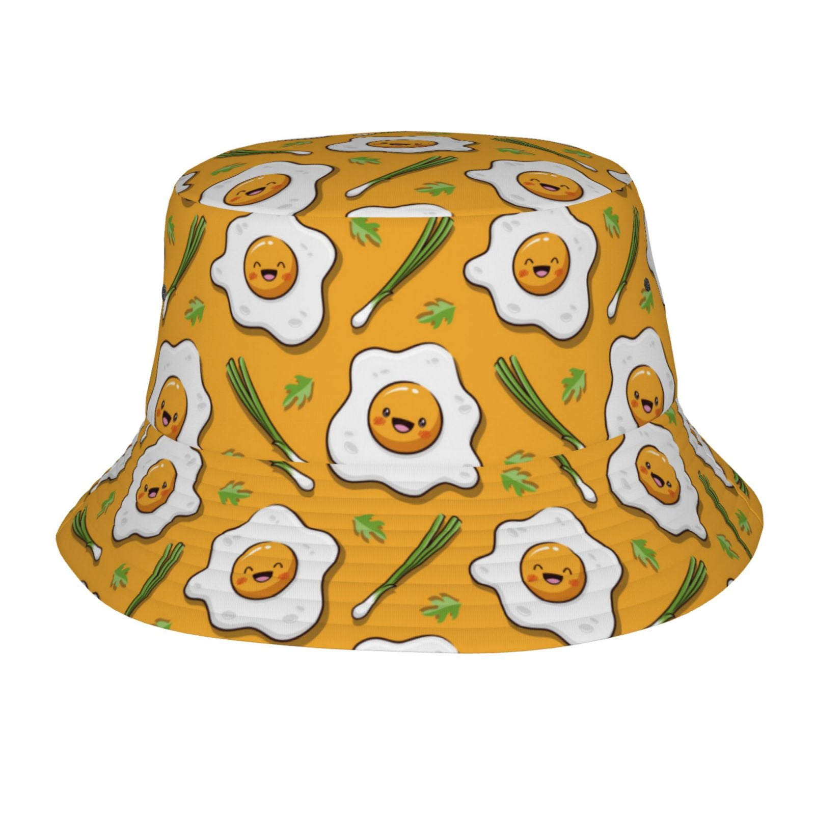 Sun Hats for Women and Men Cute Fried Egg Onion Packable Bucket Hat ...