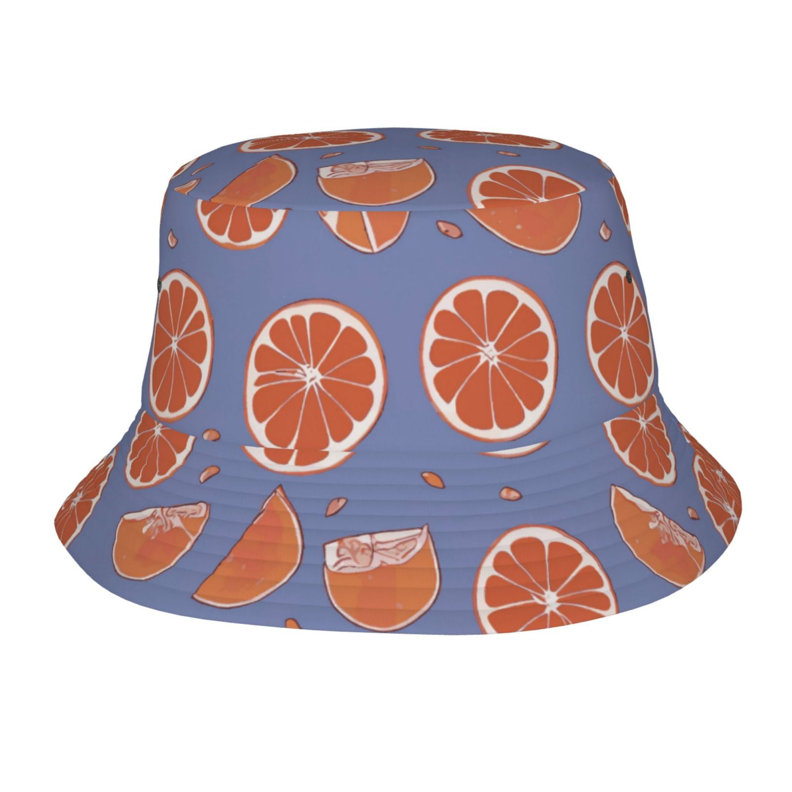 Sun Hats for Women and Men Cute Orange Fruit Packable Bucket Hat, Sun ...