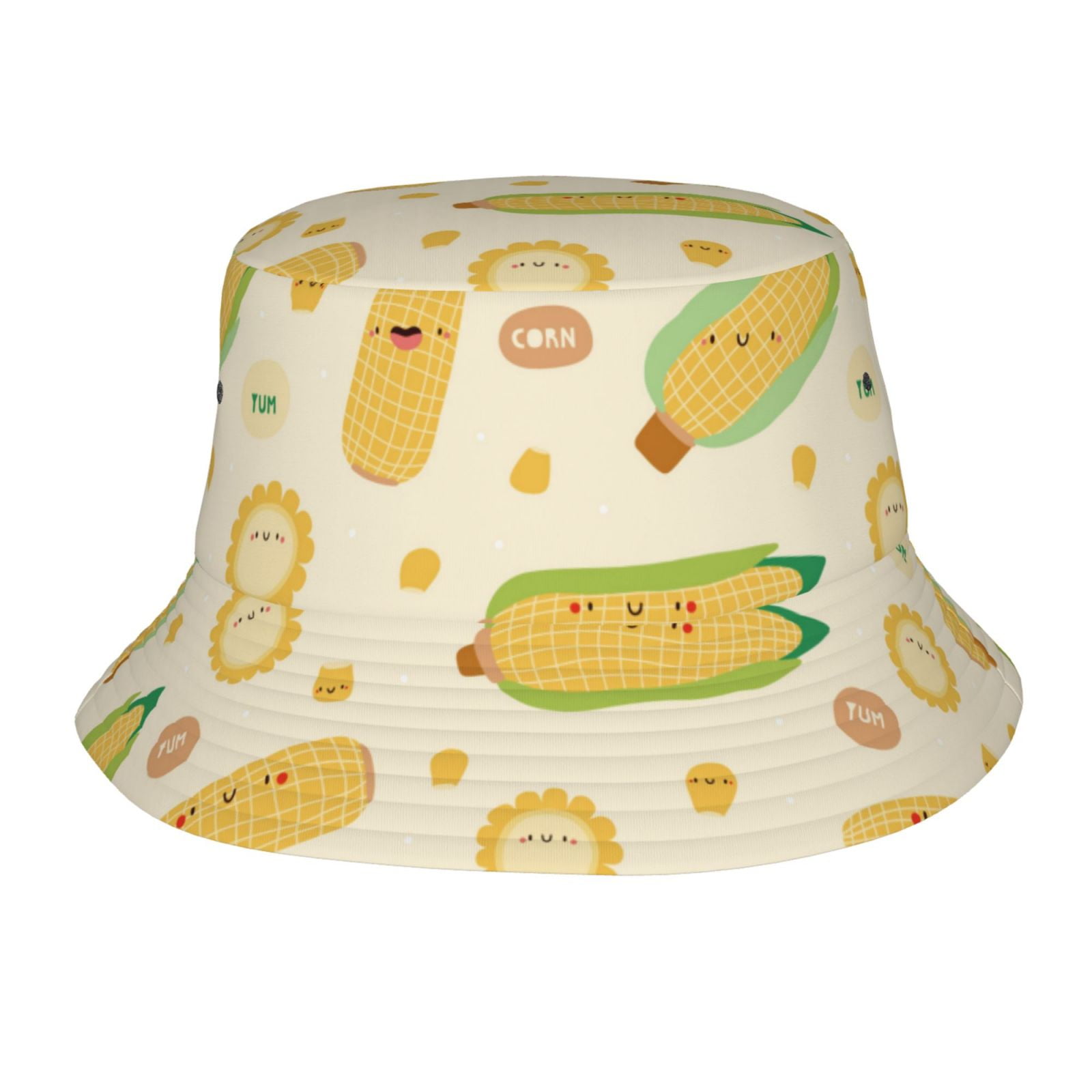 Sun Hats for Women and Men Cute Sweet Corn Packable Bucket Hat, Sun ...