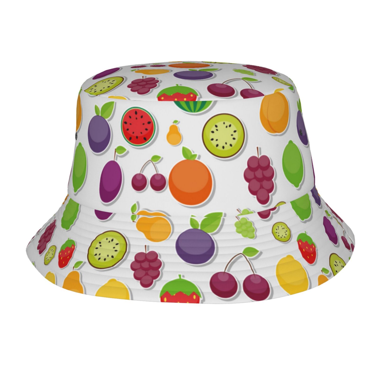 Sun Hats for Women and Men Cute colorful fruits Packable Bucket Hat ...