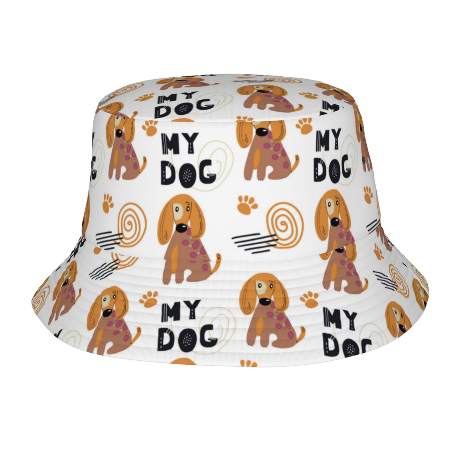 Sun Hats for Women and Men Cute my Dog Puppy Packable Bucket Hat, Sun ...