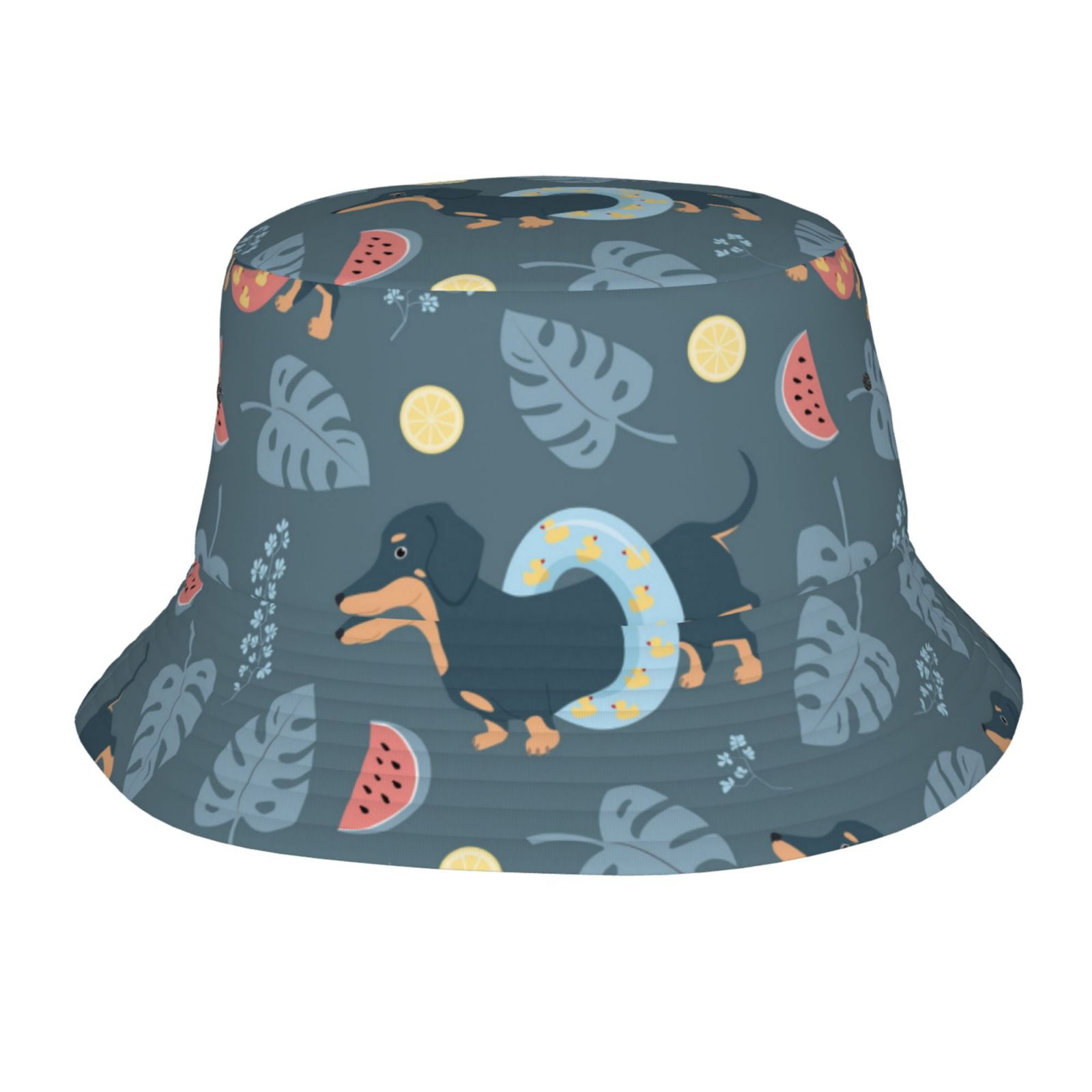 Sun Hats for Women and Men Dachshund Dog Puppy No.1030 Packable Bucket ...