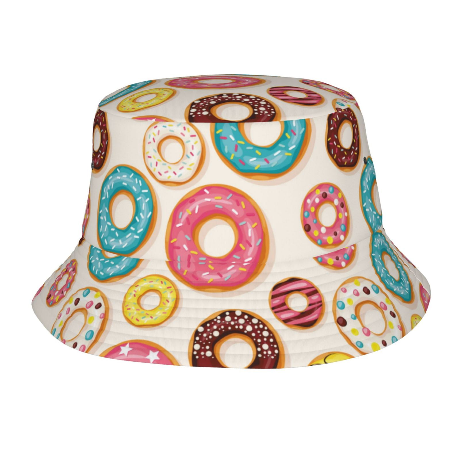 Sun Hats for Women and Men Donut Print No.9028 Packable Bucket Hat, Sun ...