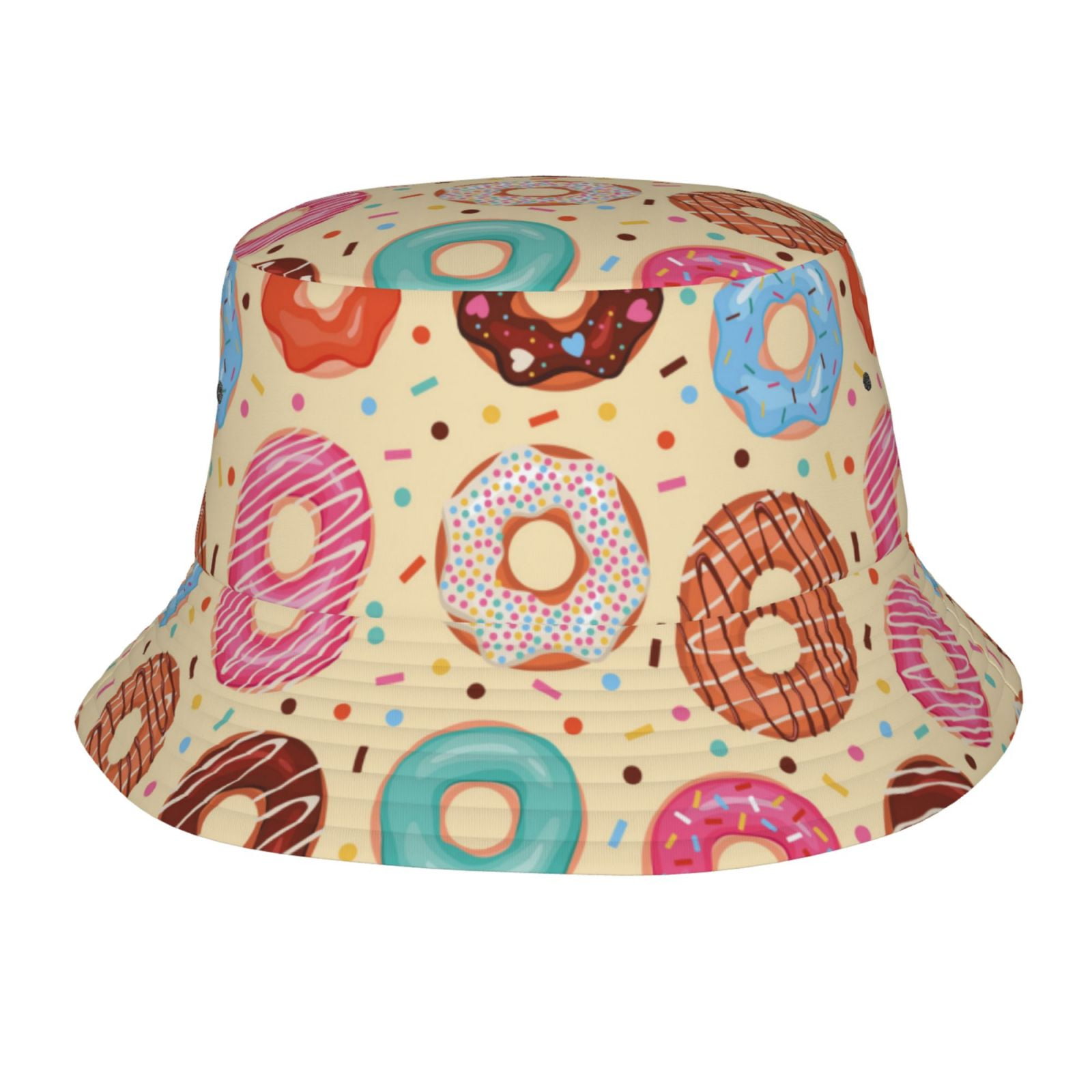 Sun Hats for Women and Men Donut Print No.9040 Packable Bucket Hat, Sun ...