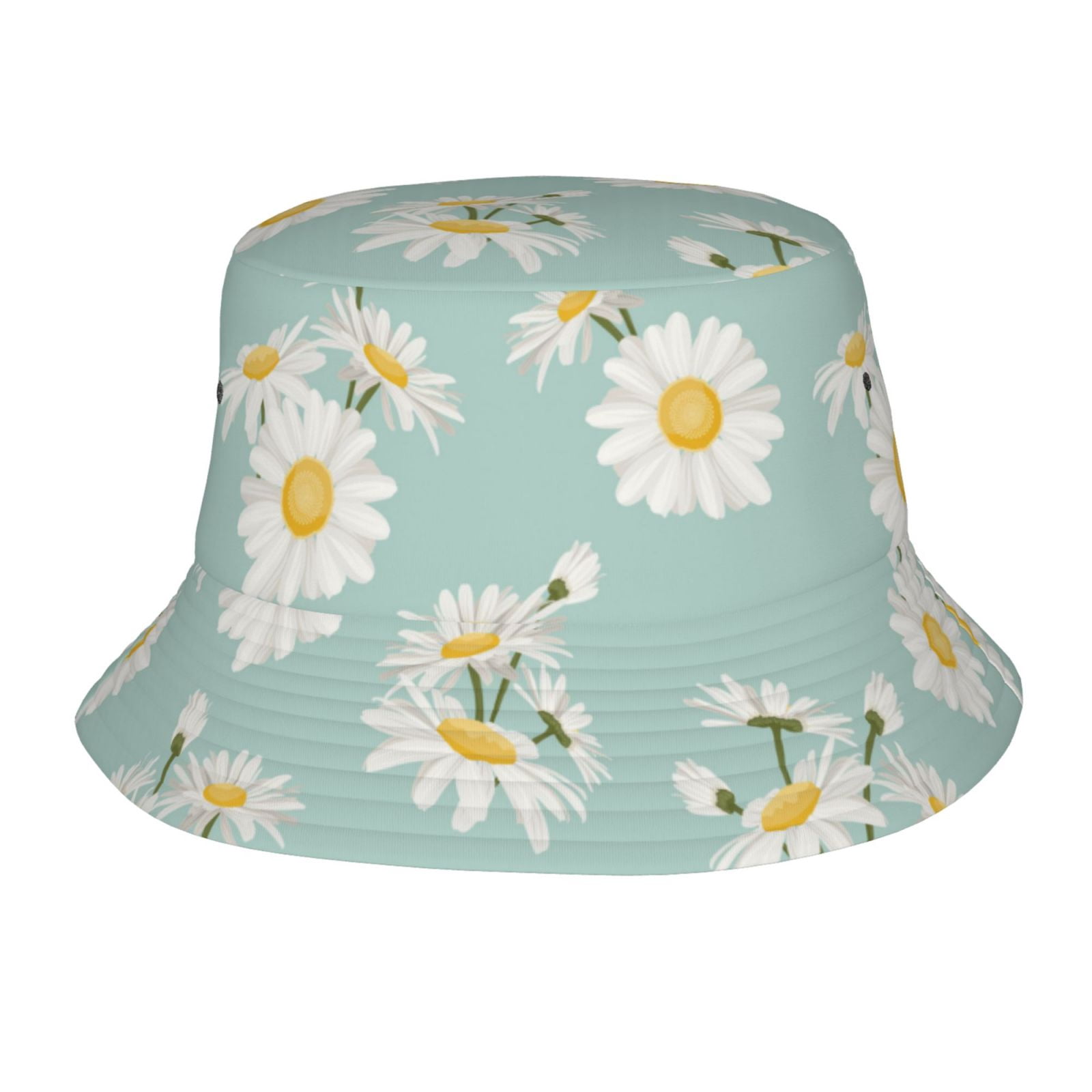 Sun Hats for Women and Men Floral daisy A Packable Bucket Hat, Sun ...