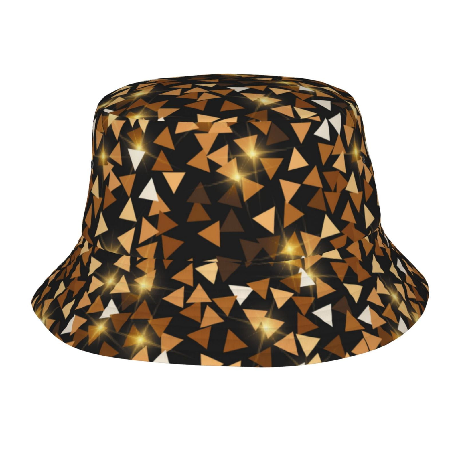 Sun Hats for Women and Men Gold Glitter lightning E Packable Bucket Hat ...