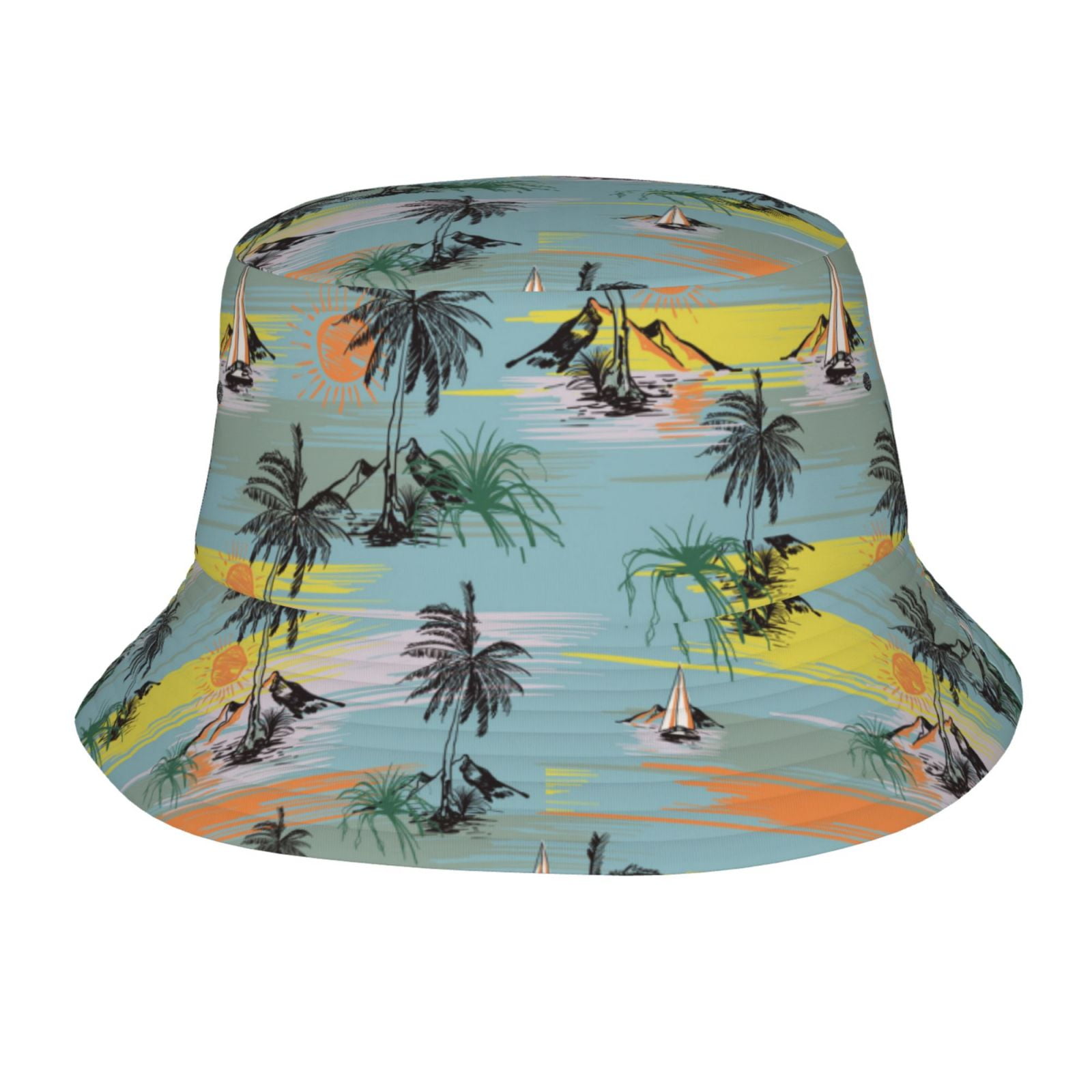 Sun Hats for Women and Men Hawaiian Style No.1077 Packable Bucket Hat ...