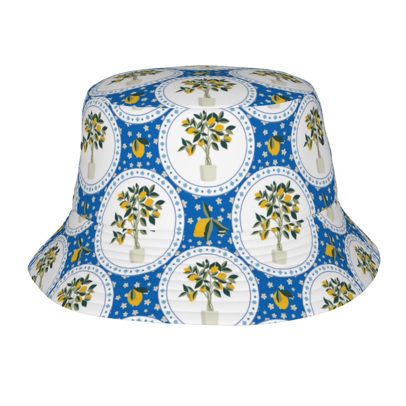 Sun Hats for Women and Men Lemon tree lemons blue Italian style ...