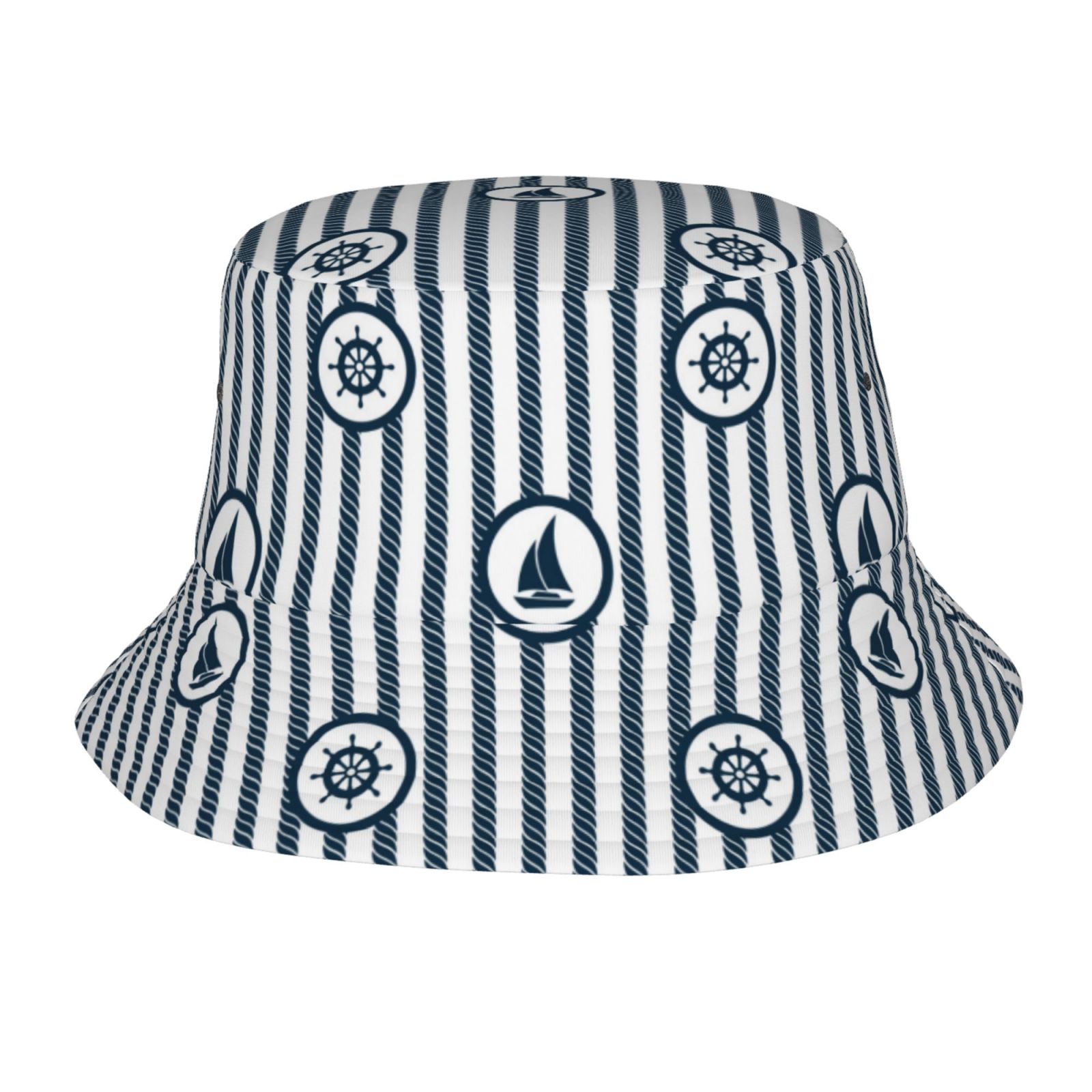 Sun Hats for Women and Men Nautical1 Packable Bucket Hat, Sun Protction ...