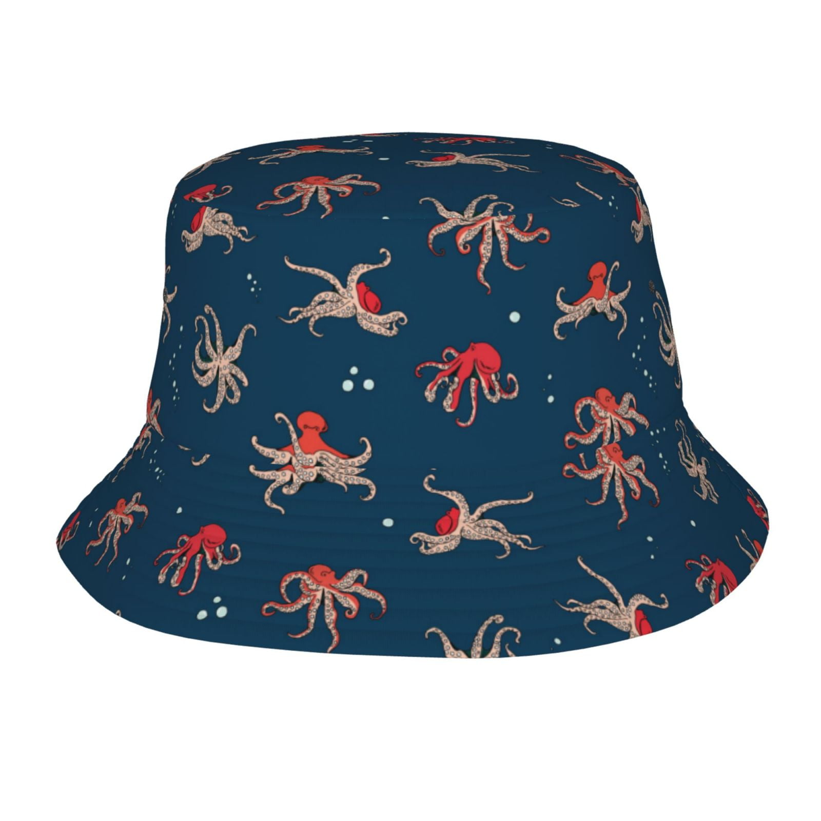 Sun Hats for Women and Men Octopus Sea Life Packable Bucket Hat, Sun ...