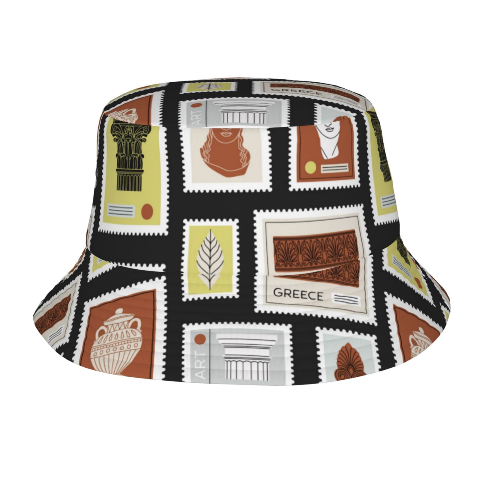 Sun Hats for Women and Men Stamp Pattern colorful Packable Bucket Hat ...