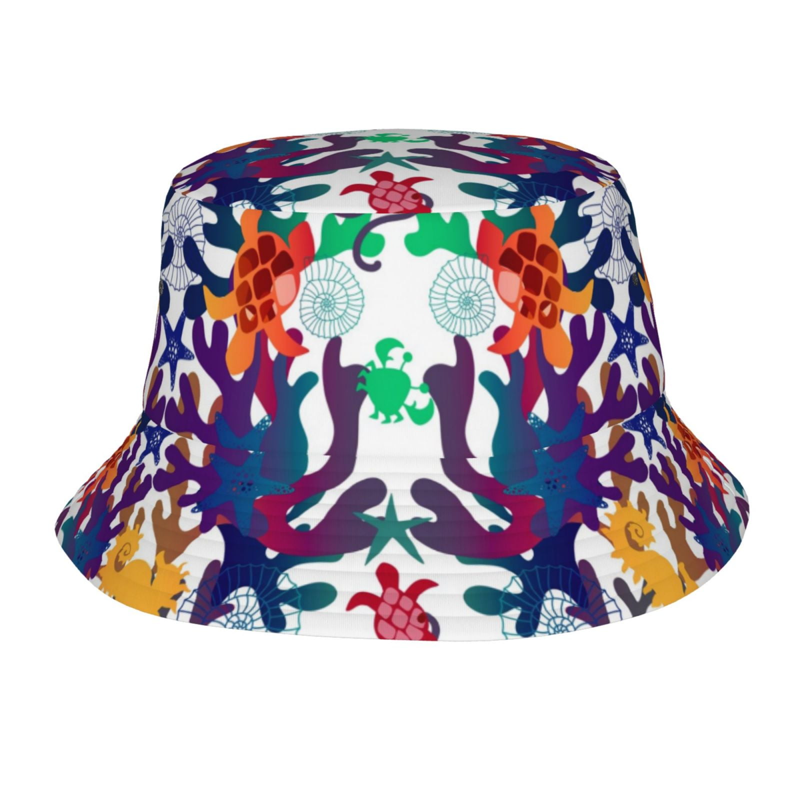 Sun Hats for Women and Men Starfish And Turtle Packable Bucket Hat, Sun ...