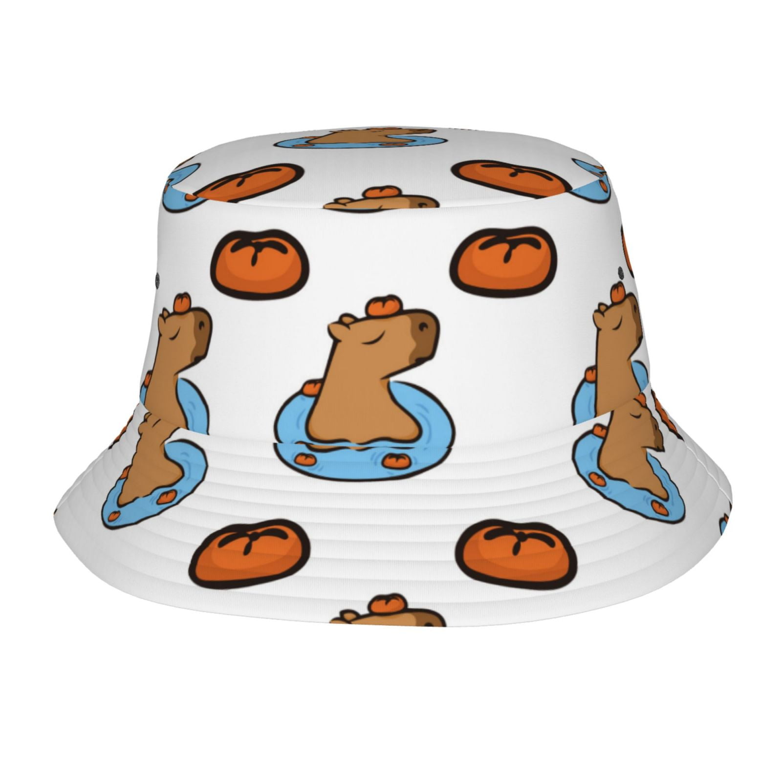 Sun Hats for Women and Men Swim Capybaras Packable Bucket Hat, Sun ...