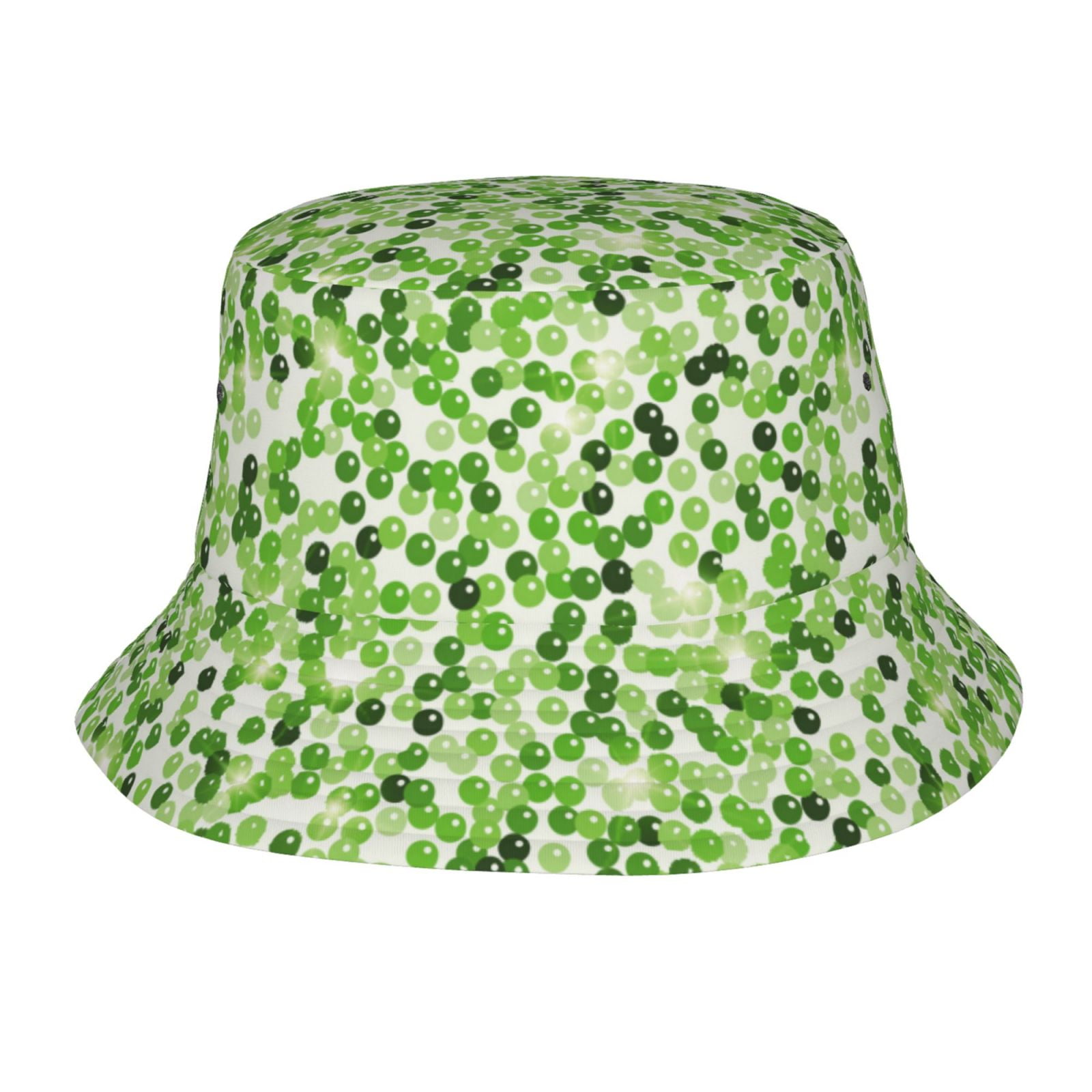 Sun Hats for Women and Men Teal Glitter Patterns Packable Bucket Hat ...