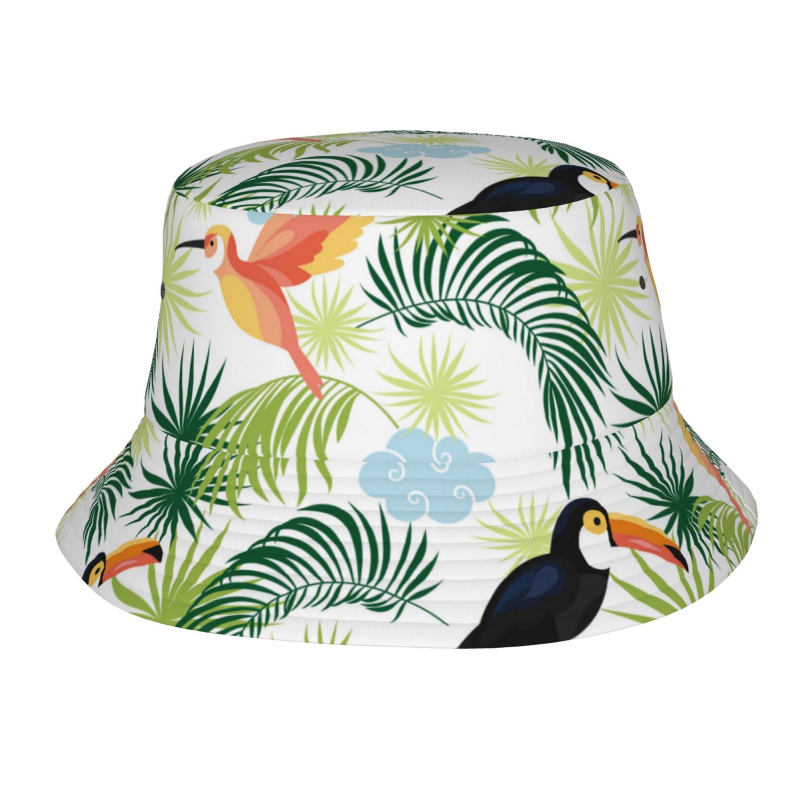 Sun Hats for Women and Men Toucan and Hummingbird Packable Bucket Hat ...