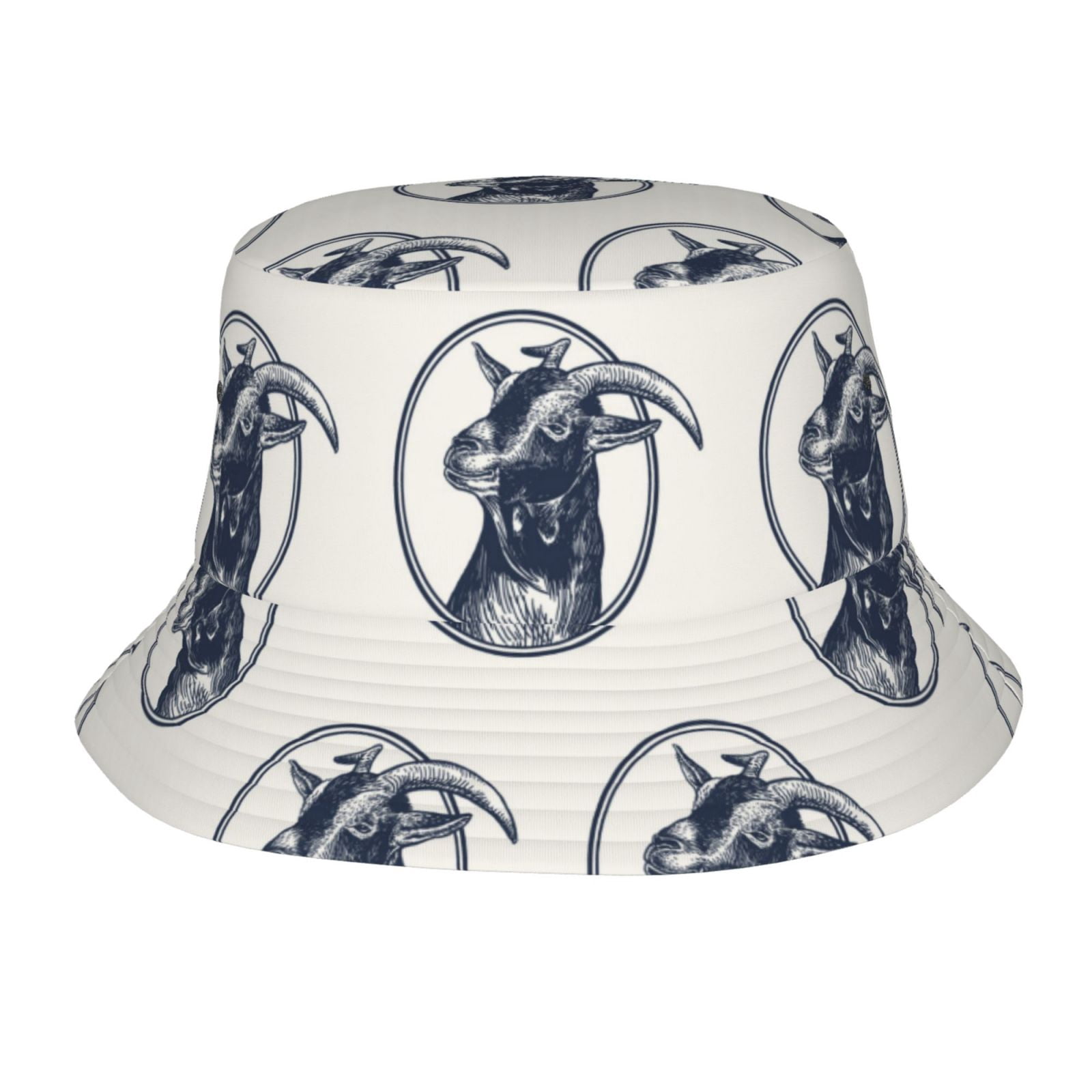 Sun Hats for Women and Men Vintage Goat cute print Packable Bucket Hat ...