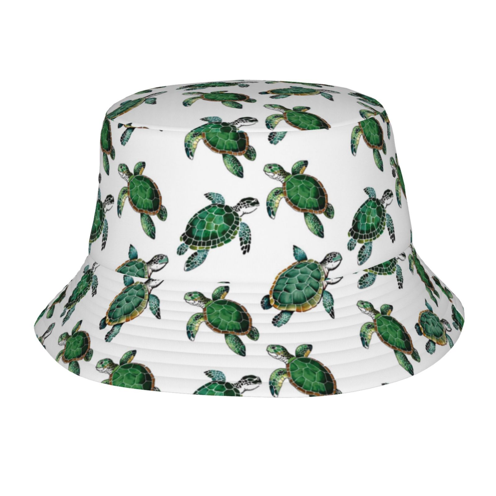 Sun Hats for Women and Men Watercolor Turtle Packable Bucket Hat, Sun ...