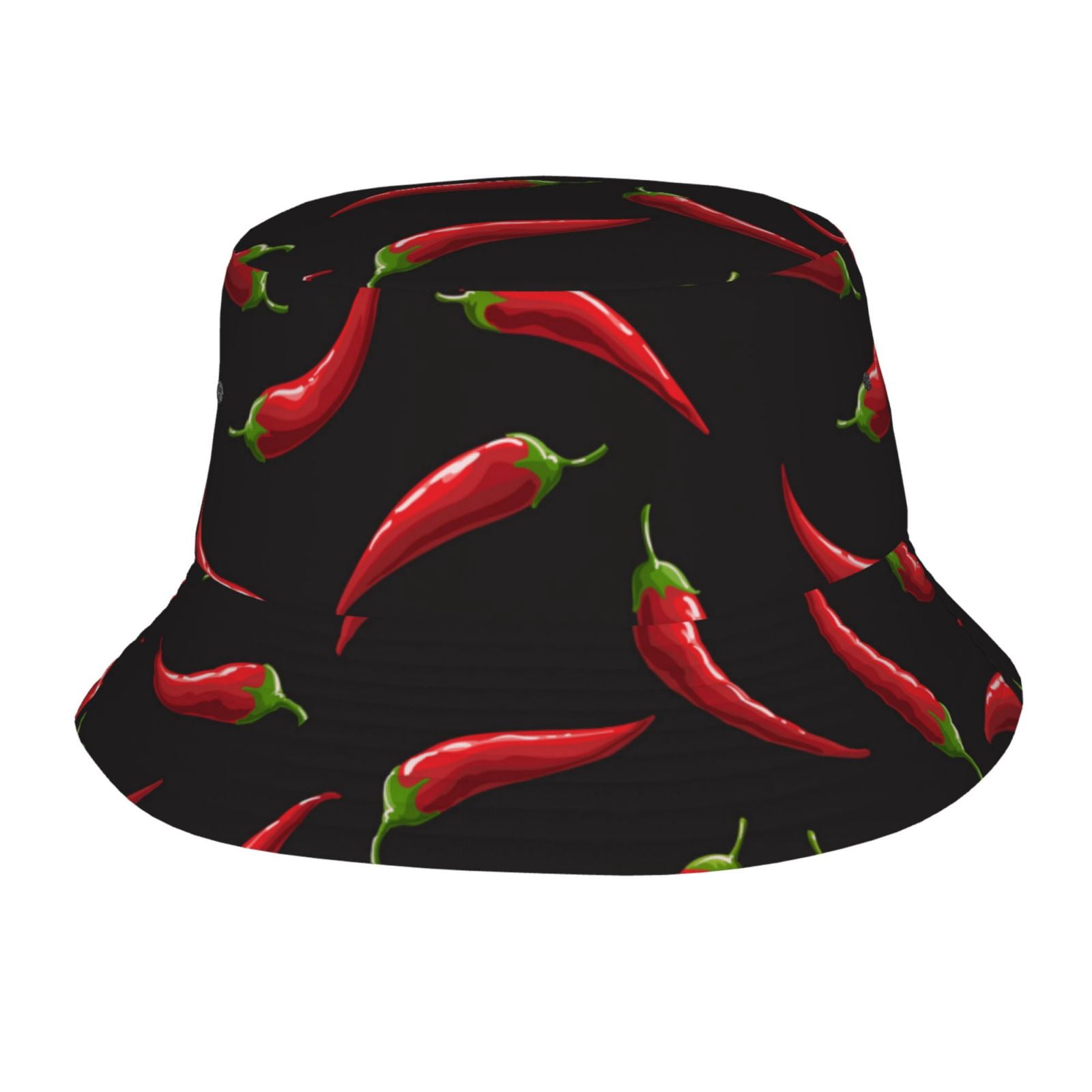 Sun Hats for Women and Men bell Pepper black Packable Bucket Hat, Sun ...