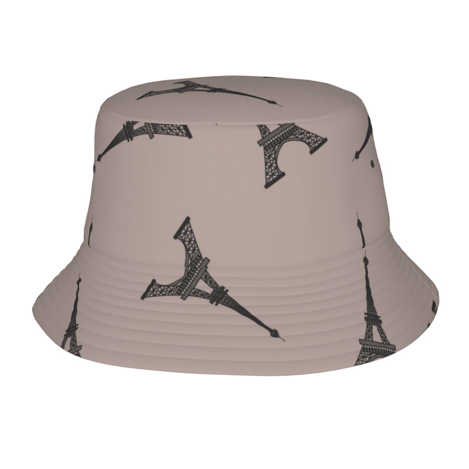 Sun Hats for Women and Men black Eiffel Tower Packable Bucket Hat, Sun ...