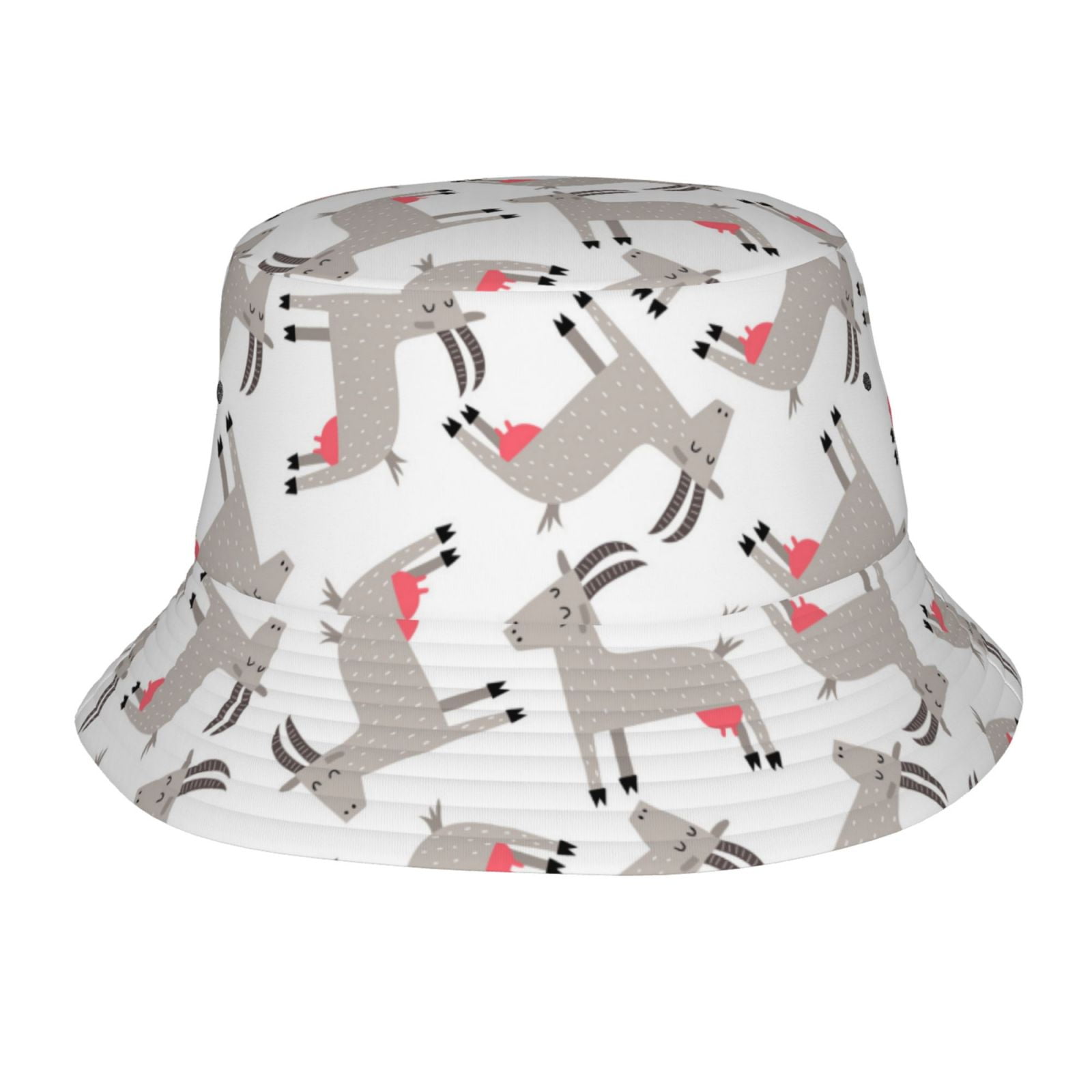 Sun Hats for Women and Men cartoon goats cute Packable Bucket Hat, Sun ...