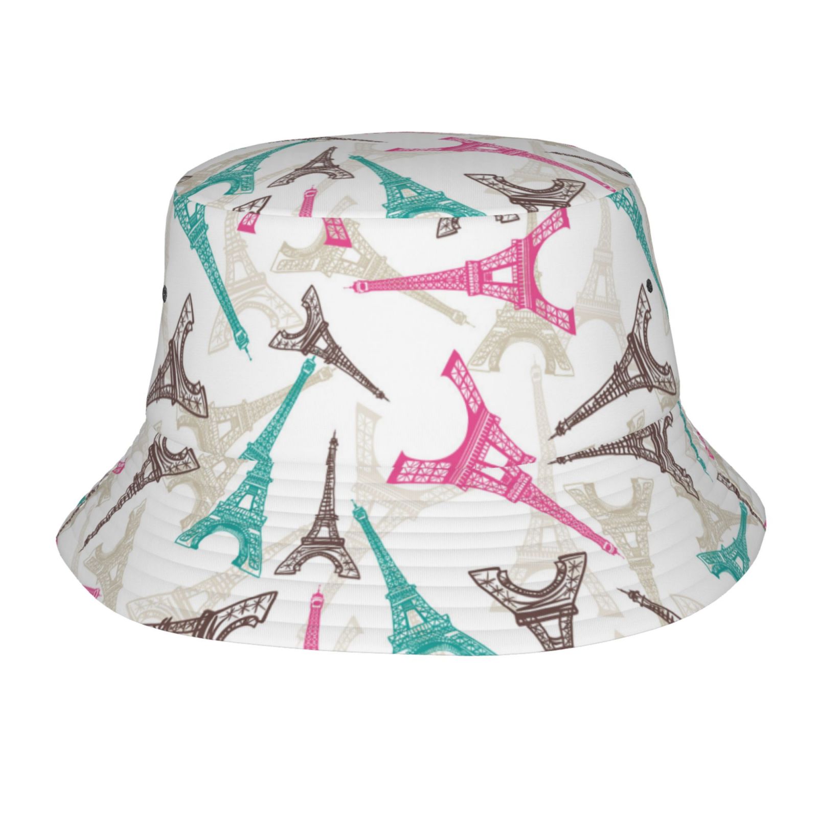 Sun Hats for Women and Men colorful Eiffel Tower Packable Bucket Hat ...