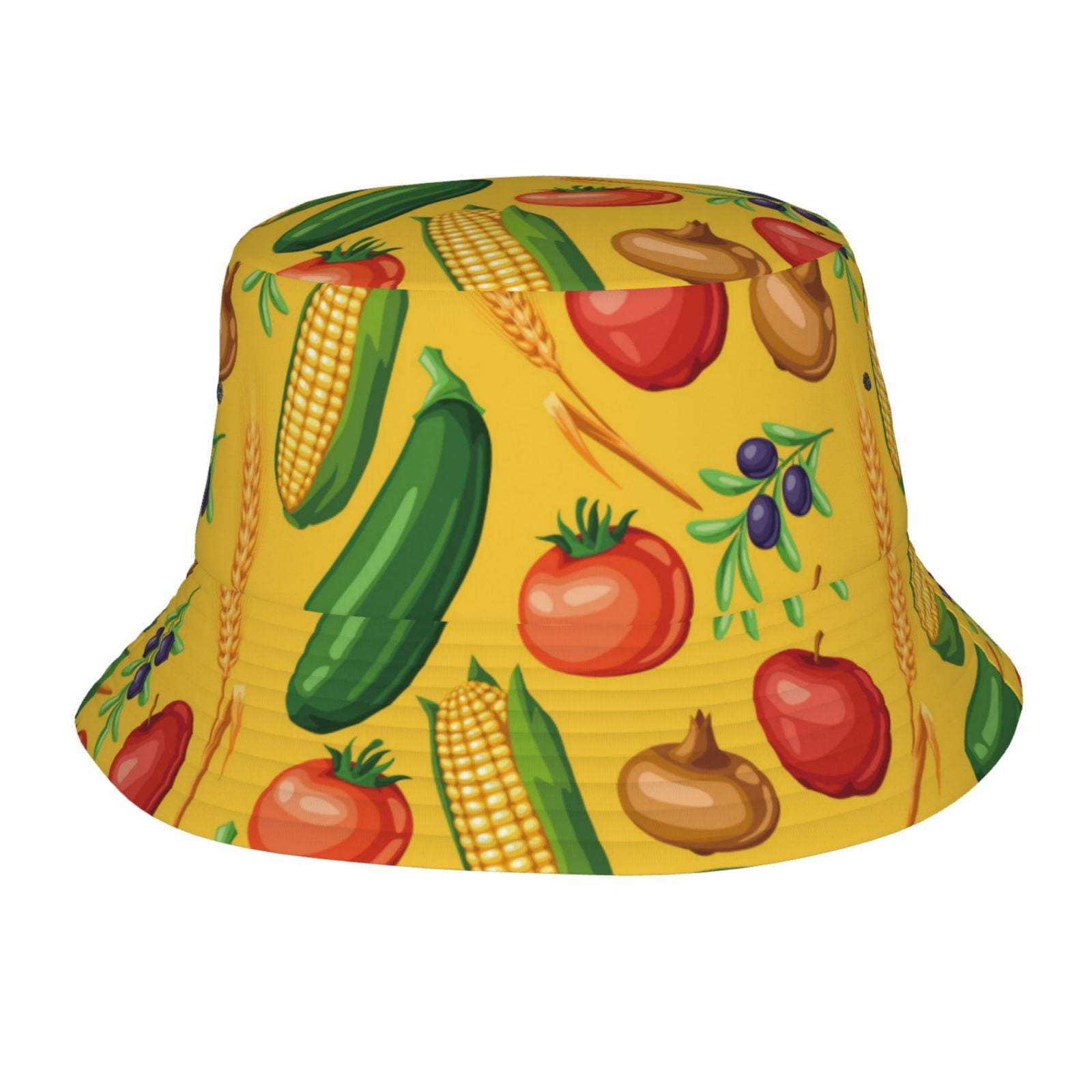 Sun Hats for Women and Men colorful vegetables Packable Bucket Hat, Sun ...