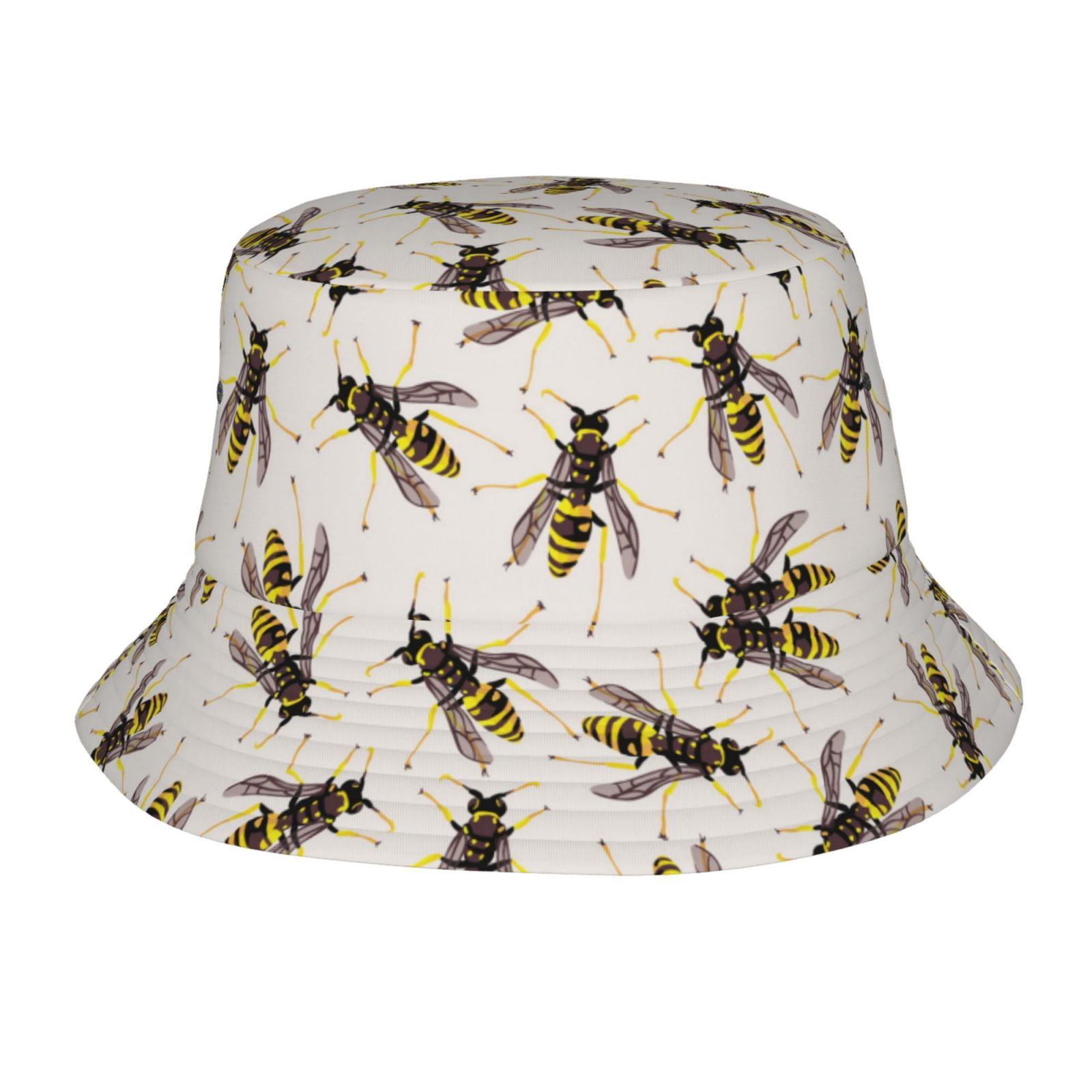 Sun Hats for Women and Men cool bees print Packable Bucket Hat, Sun ...