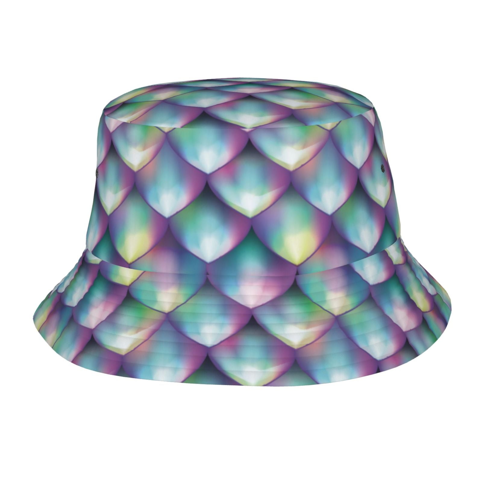 Sun Hats for Women and Men cool dragon fish Shiny scales Packable ...