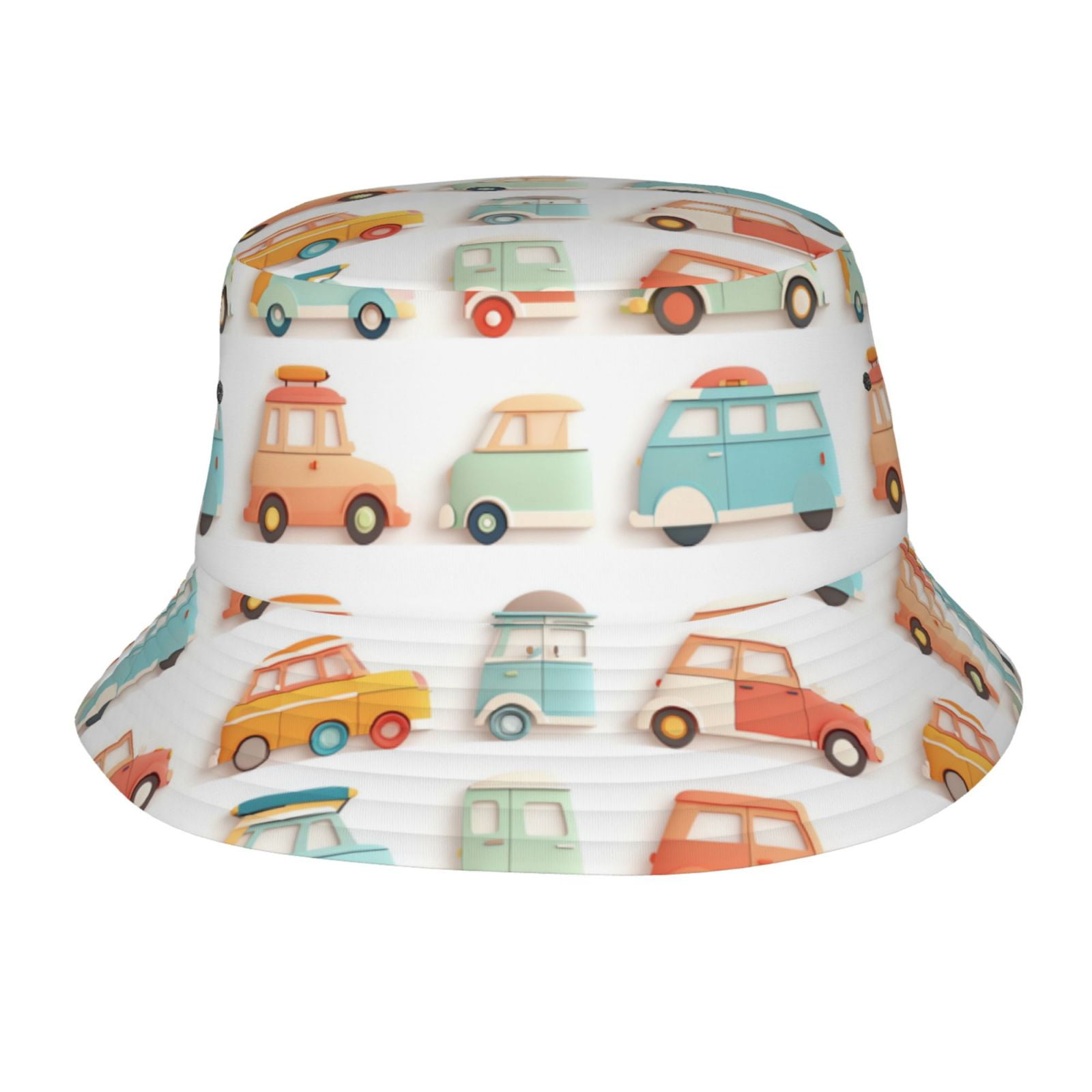 Sun Hats for Women and Men cute cartoon SUV RV Packable Bucket Hat, Sun ...