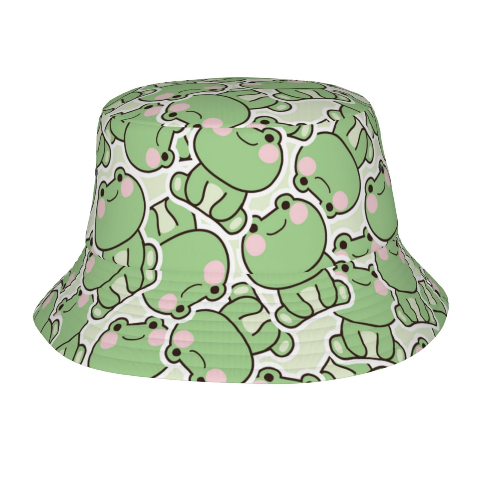 Sun Hats for Women and Men cute frog sitting pose funny Packable Bucket ...