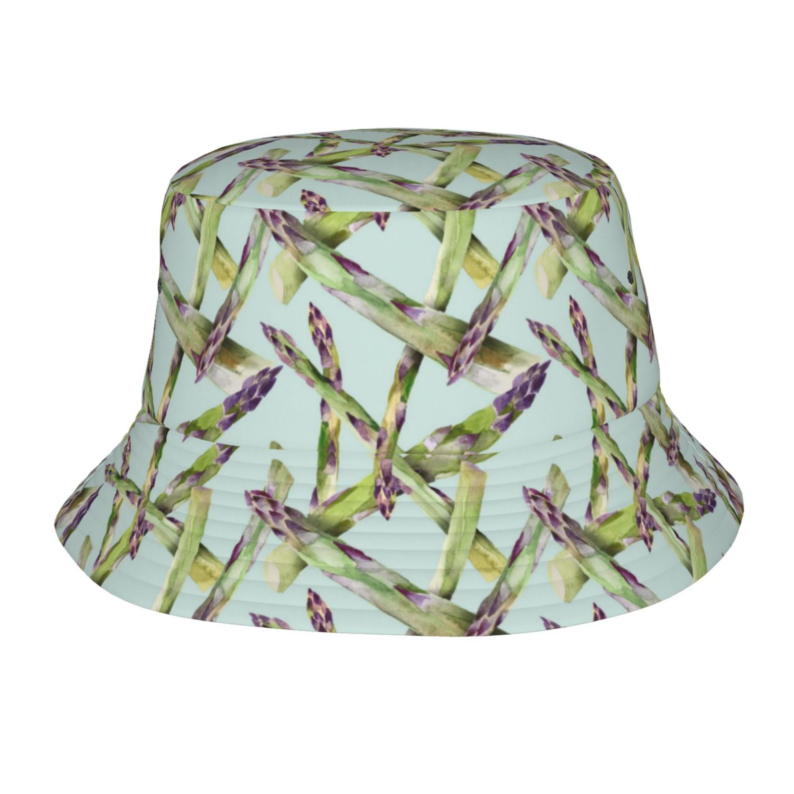Sun Hats for Women and Men funny Asparagu print Packable Bucket Hat ...