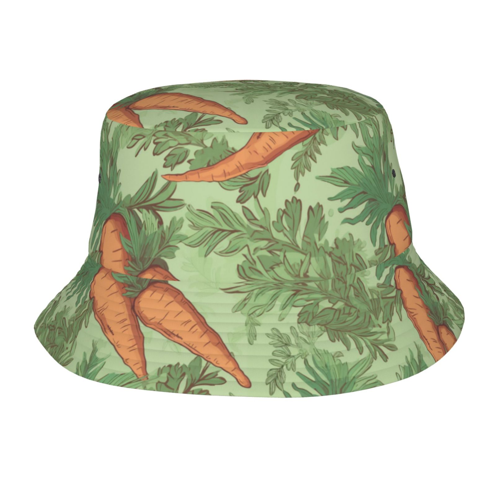 Sun Hats for Women and Men leaf Carrot print Packable Bucket Hat, Sun ...