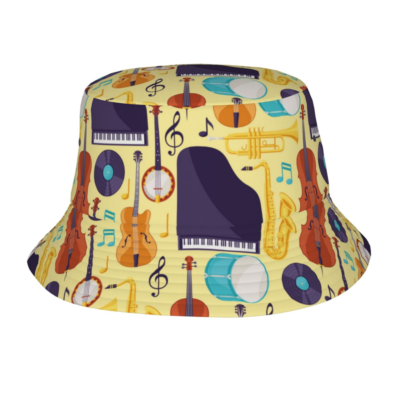 Sun Hats for Women and Men musical instruments Packable Bucket Hat, Sun ...