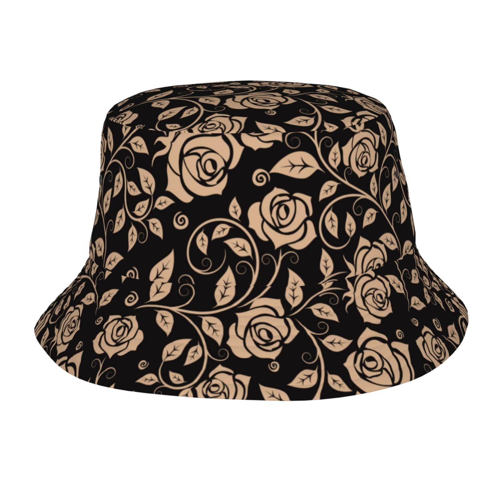 Sun Hats for Women and Men roses_AA Packable Bucket Hat, Sun Protction ...