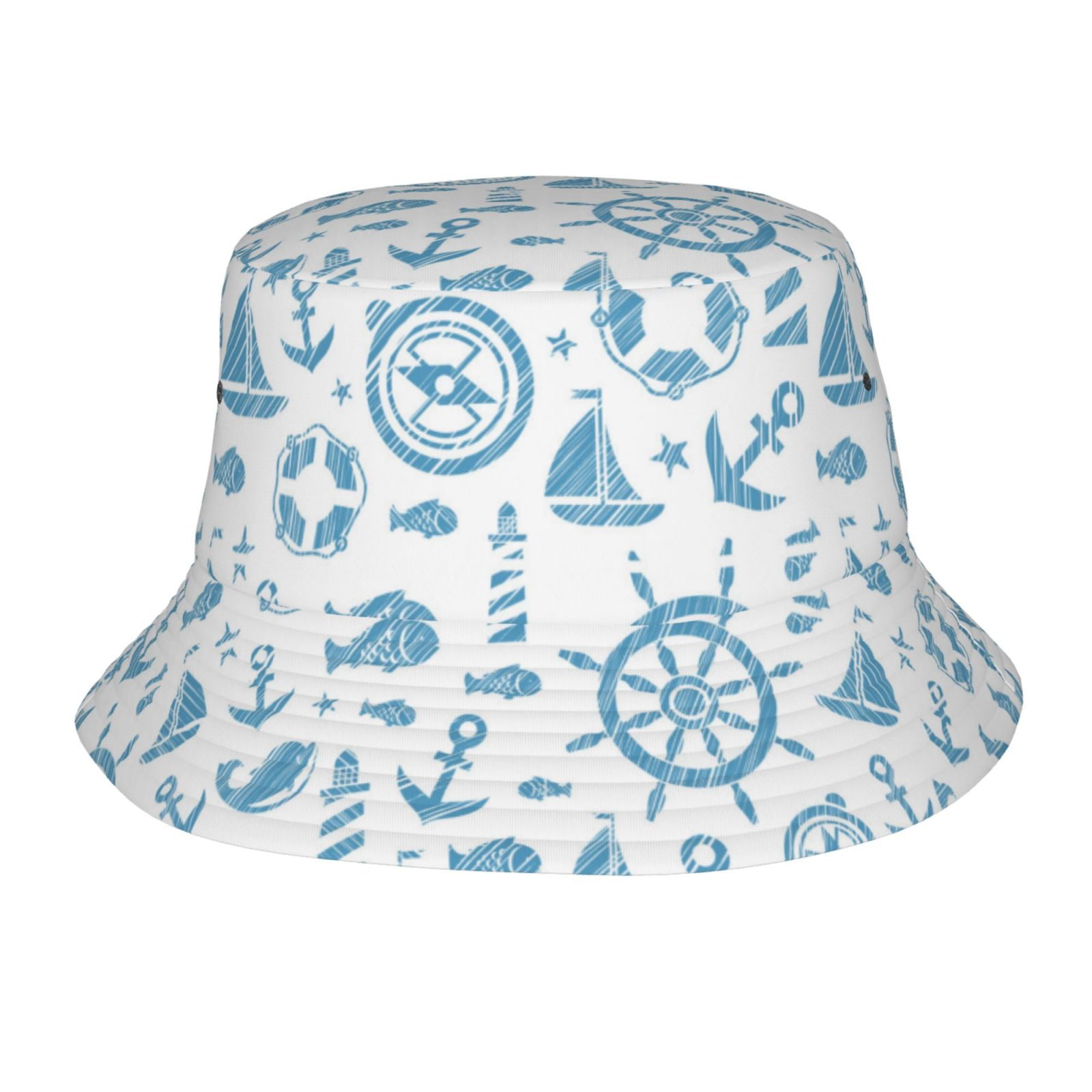 Sun Hats for Women and Men rudder sailing ship Packable Bucket Hat, Sun ...