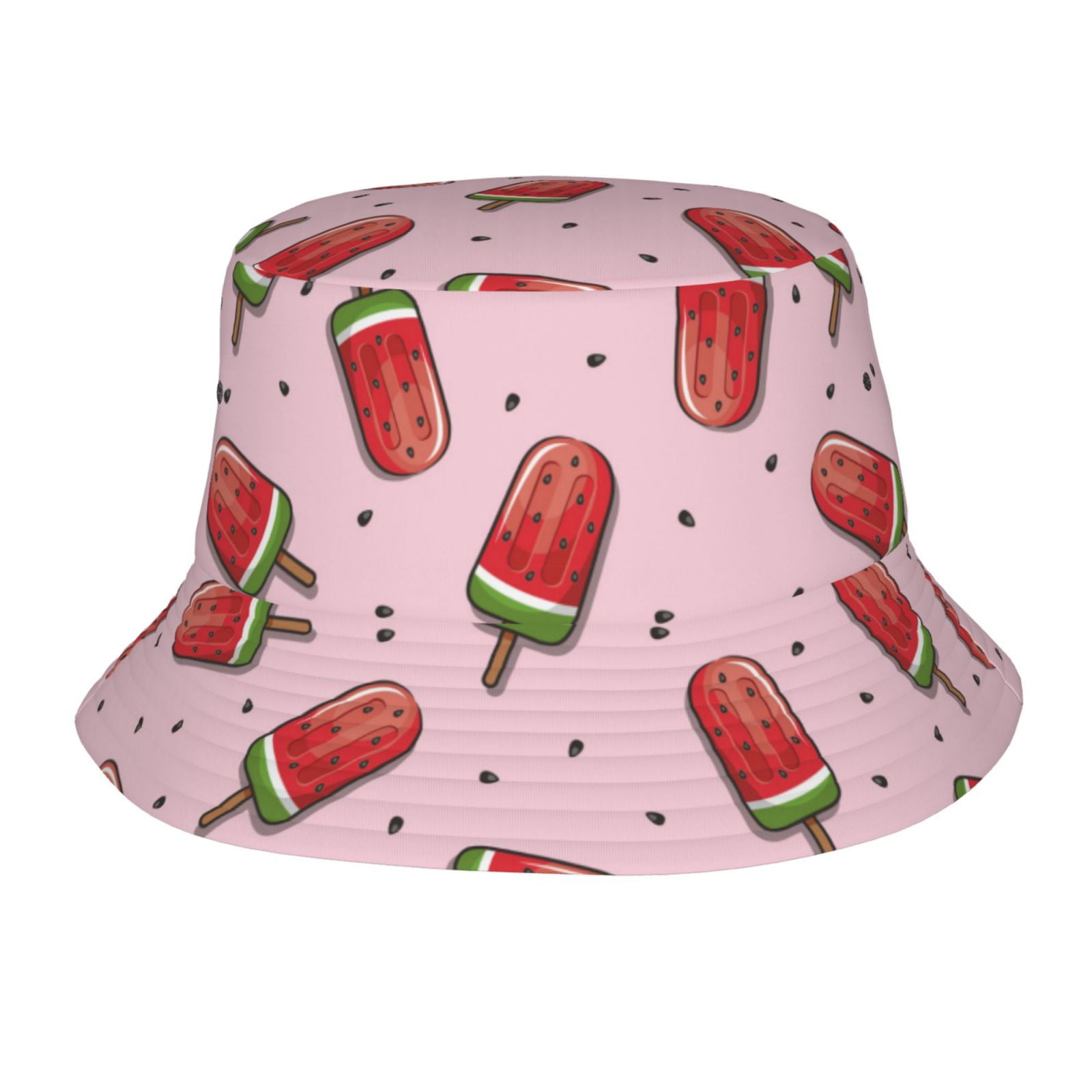 Sun Hats for Women and Men watermelon ice cream Packable Bucket Hat ...