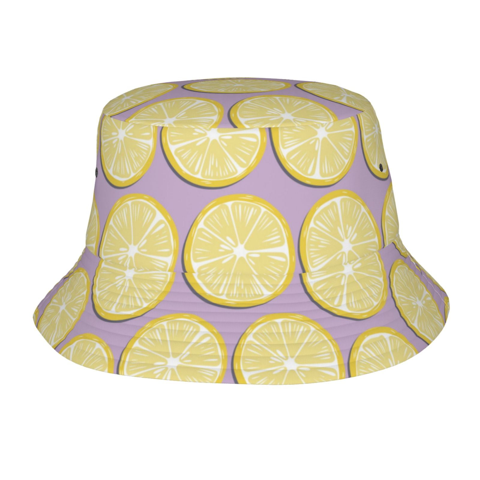 Sun Hats for Women and Men yellow lemon slices Packable Bucket Hat, Sun ...