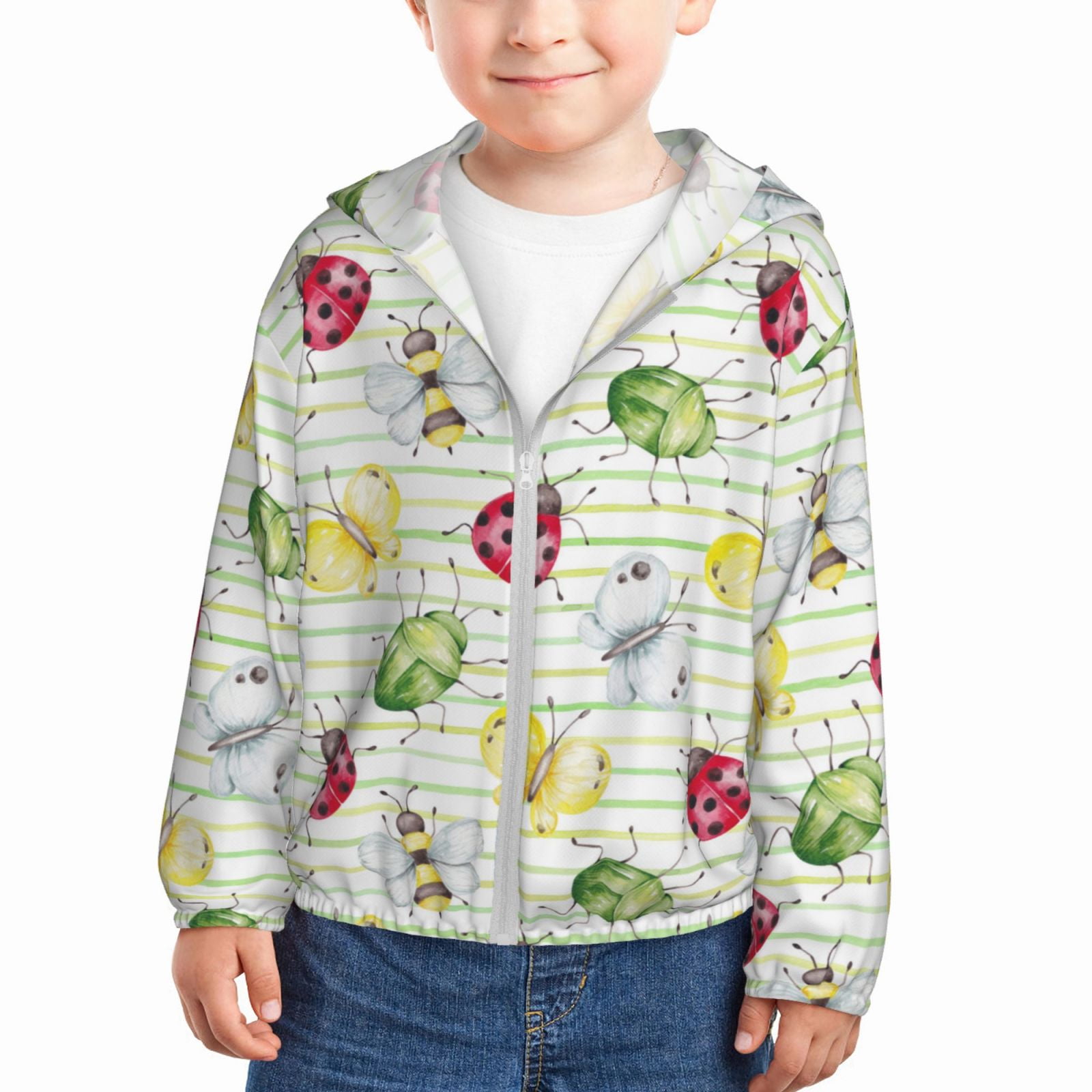 Sun Hoodie for Kids Insects Long Sleeve Swim Fishing Shirts, Sun ...