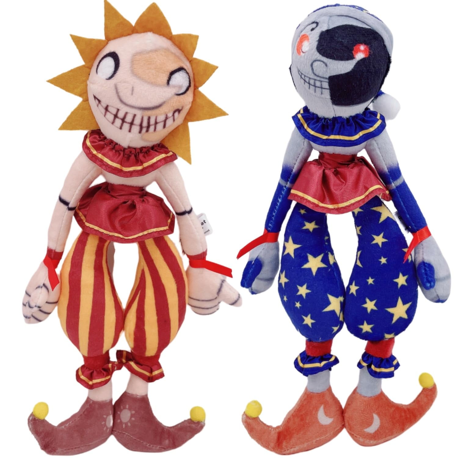 Sun-I-Drop And Moon-I-Drop Plush Toy Set - 11-Inch Sun And Moon Clown ...