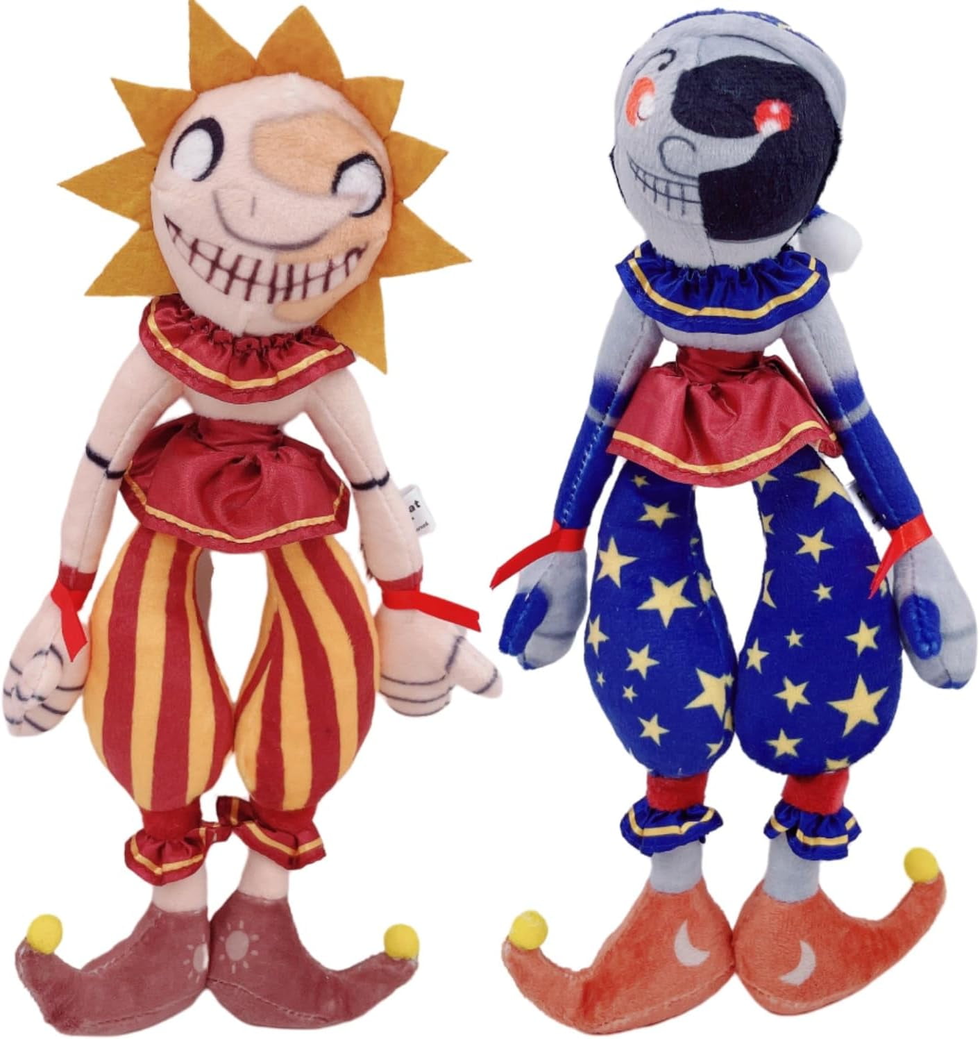 Sun-I-Drop and Moon-I-Drop Plush Toy Set - 11-Inch Sun and Moon Clown ...