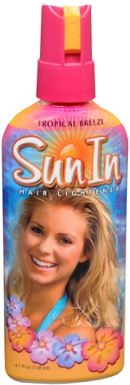 Sun-In Hair Lightener Spray, Tropical Breeze 4.70 oz (Pack of 4 ...