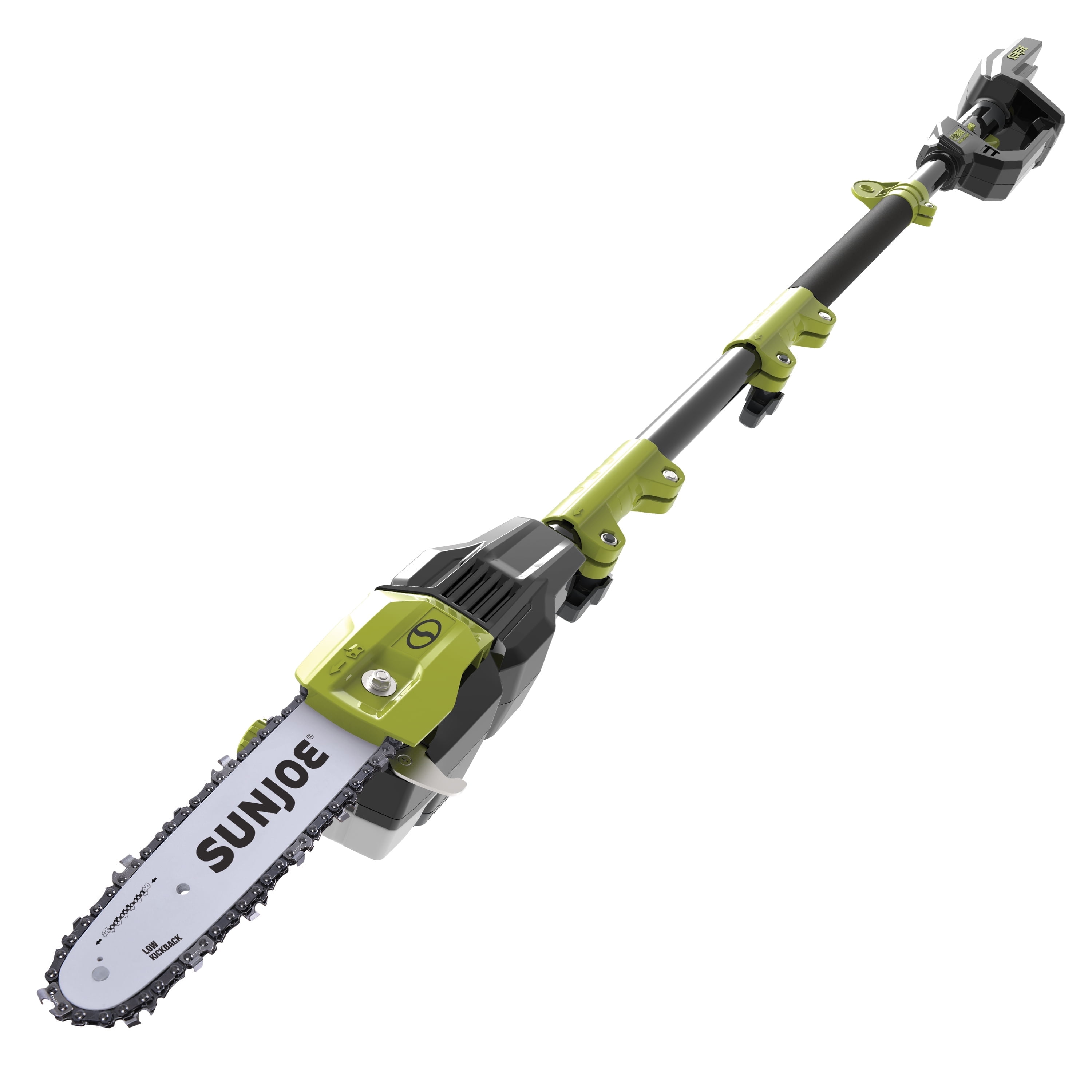 Sun Joe iON100V-10PS-CT 100-Volt iONPRO Cordless Modular Pole Chain Saw ...